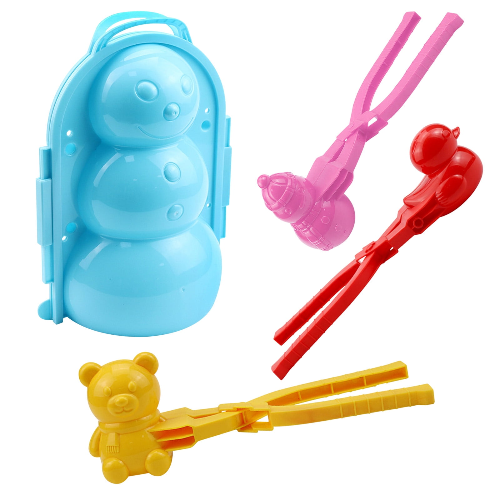 TUWABEII 4PC Color Set Play With Snow Toys Large Snow Trap Snow ...