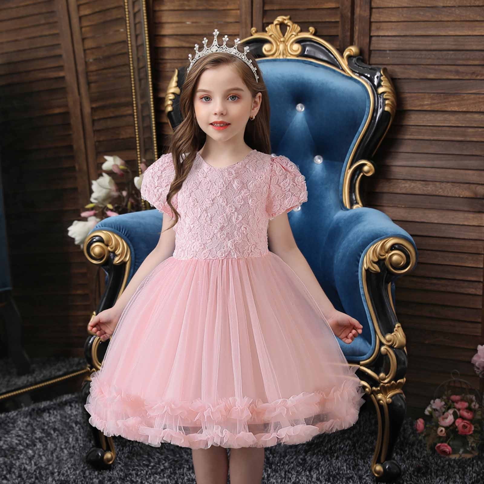 TUWABEII Baby Girls Dress Children Middle-aged Children's Sleeveless ...