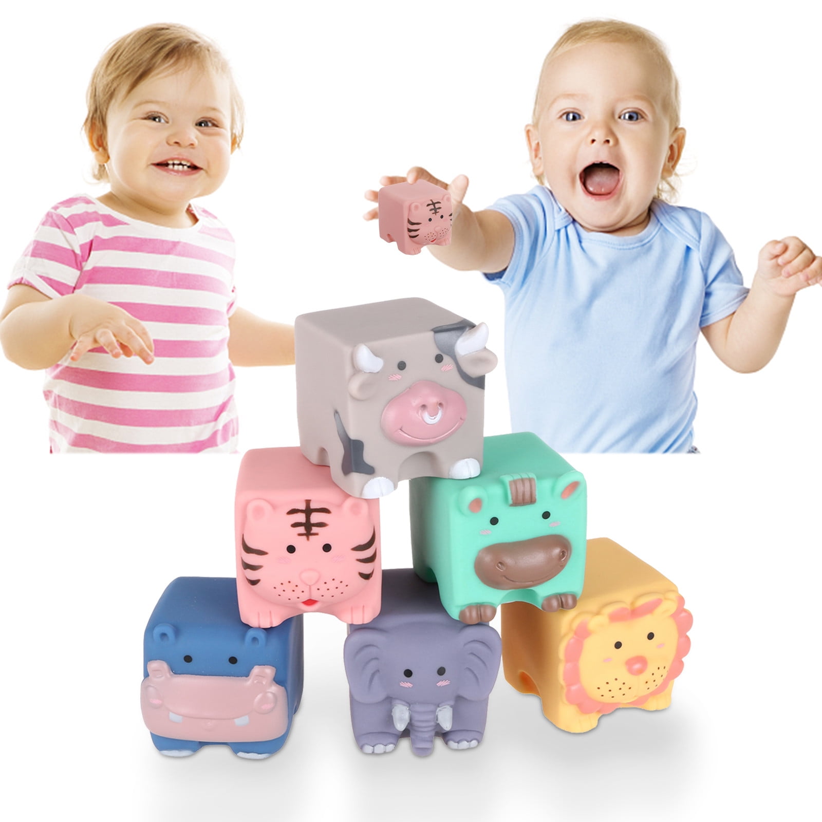 TUWABEII Building Blocks Children's Educational Bath Toys Educational ...