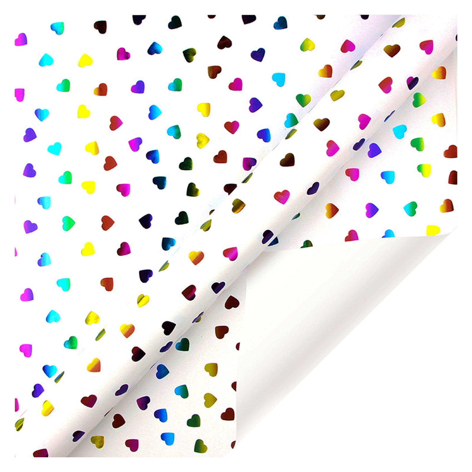 TUWABEII Colorful Bronzing Jumbo Rolled Multi-color Paper Gift Wrapping ...
