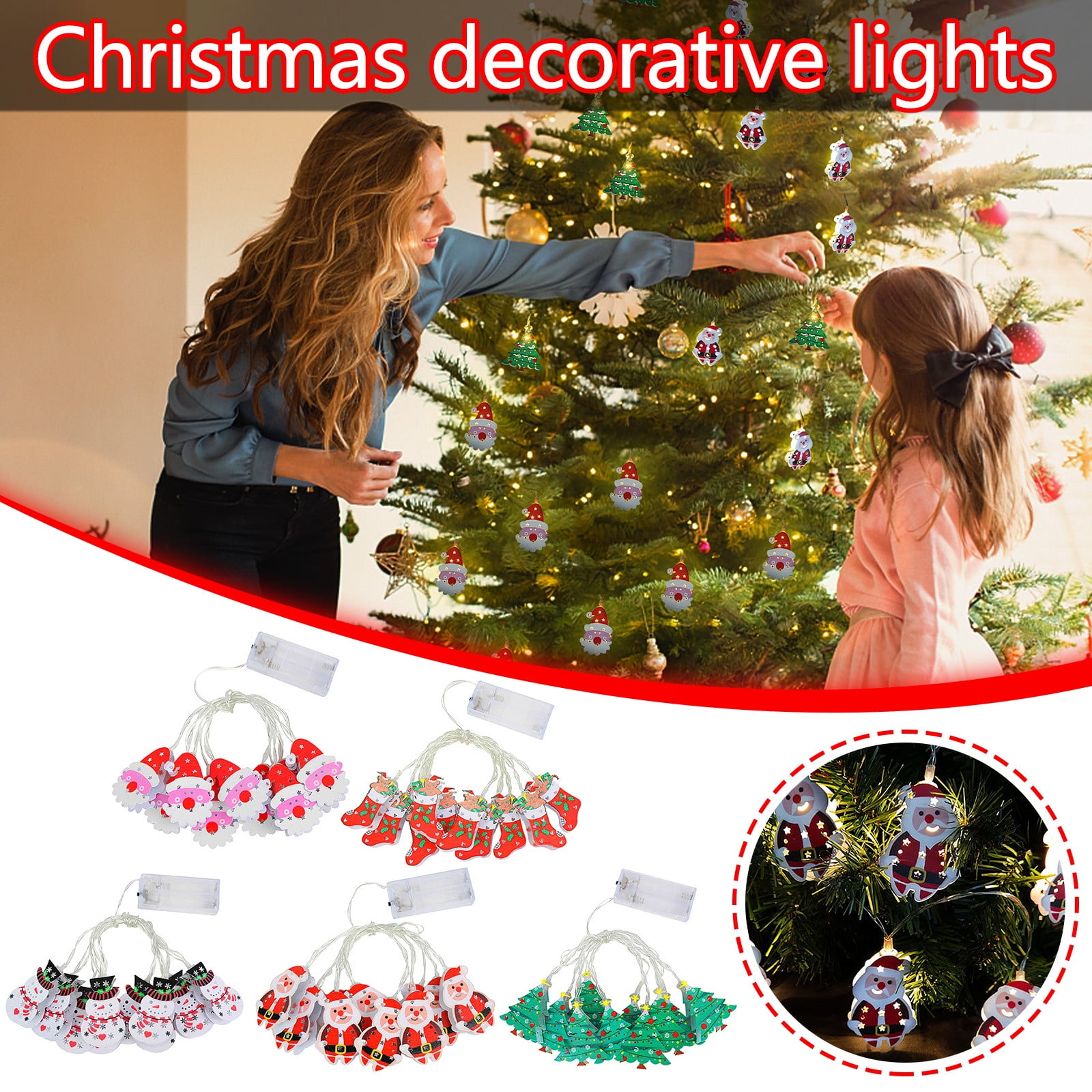 TUWABEII Mother's Day Lights Mother's Day Doll String Lights, Bells ...