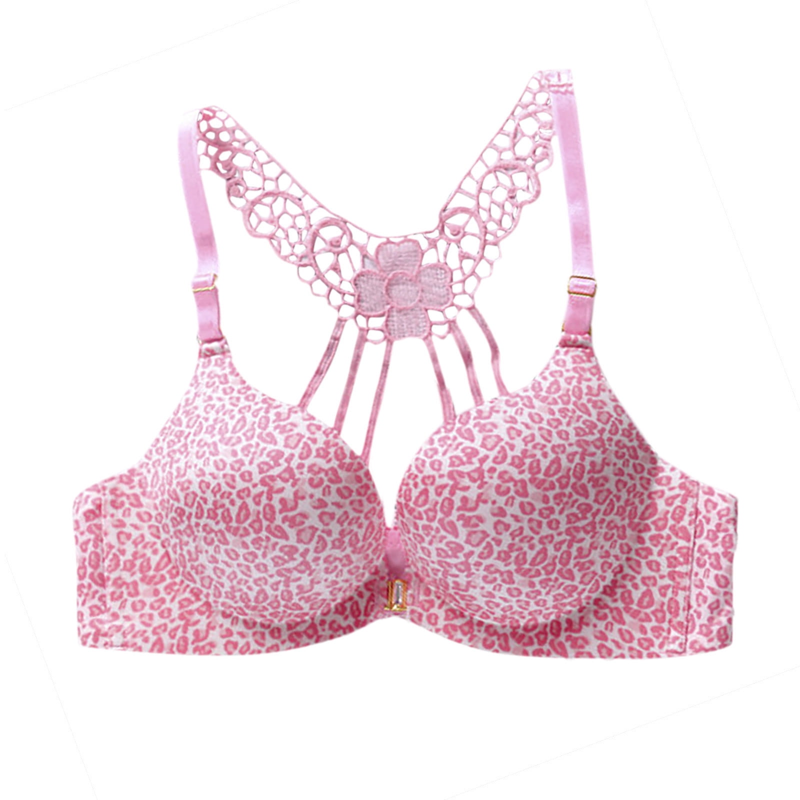 TUWABEII Plus Size Bras for Women,Fashion Leopard Print Beautiful Back ...