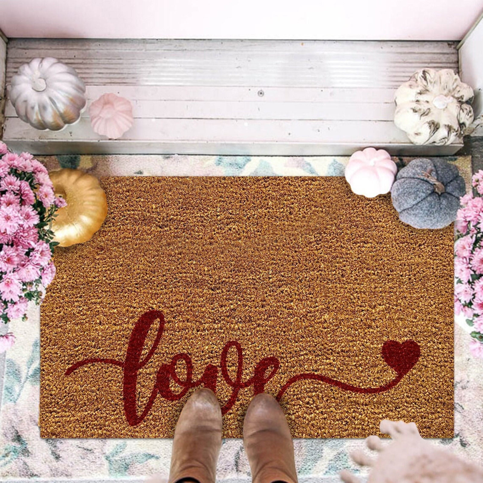 TUWABEII Valentine Rugs Valentine's Day Decoration Door Mat Antislip ...