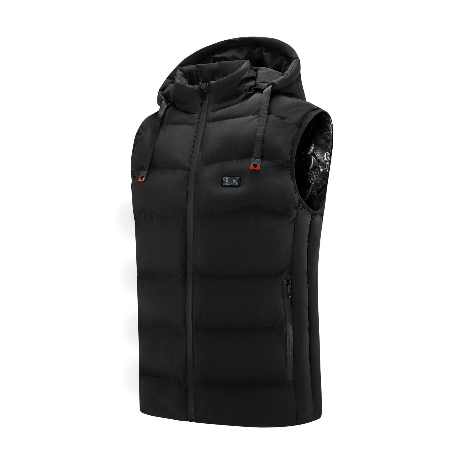 TUWABEII Weighted Vest,Men Casual Solid Intelligent Dual Control Hooded ...