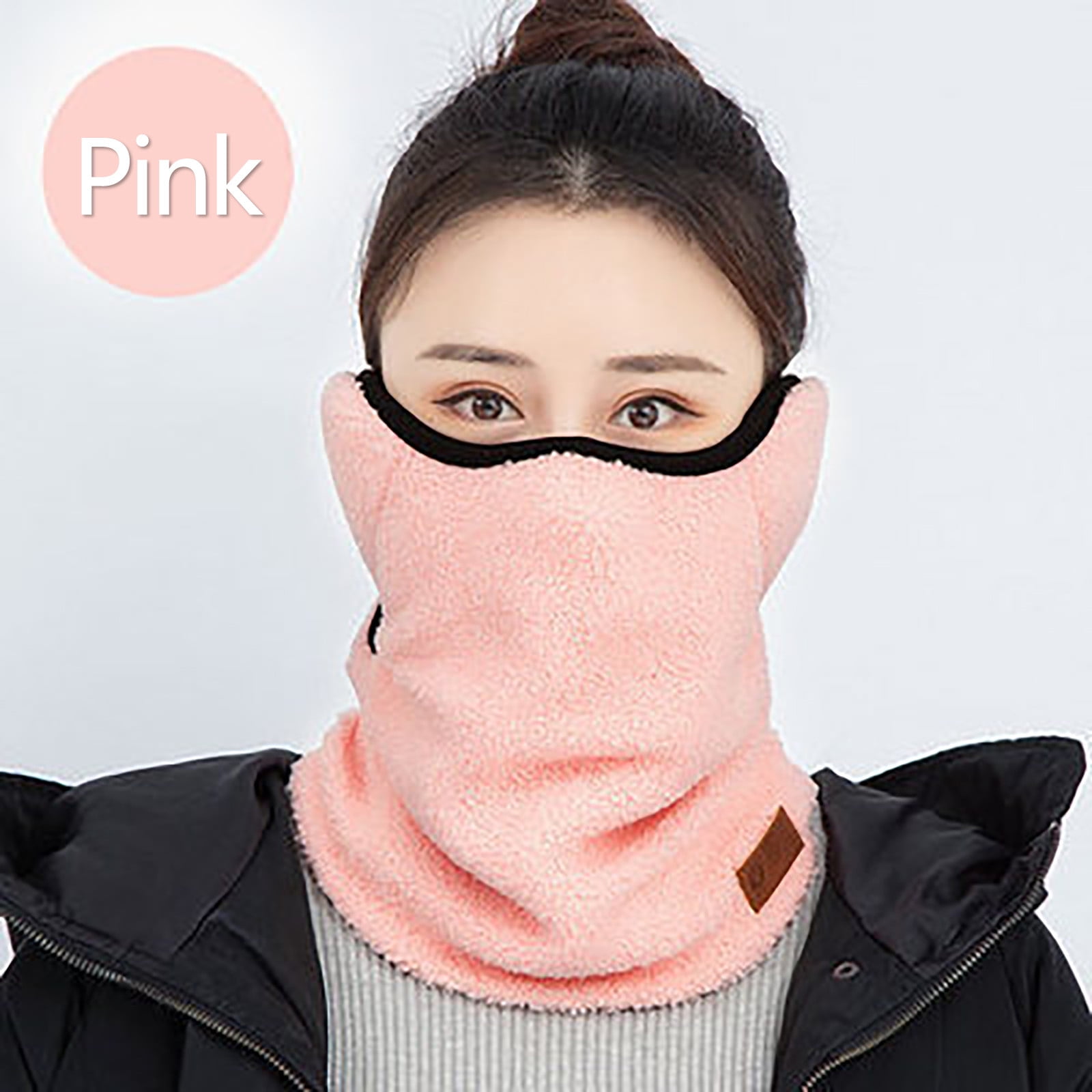 TUWABEII Winter Warm Neck Ski Mask Cold And Wind Protection Electric Bike Ear Protection Wind ...