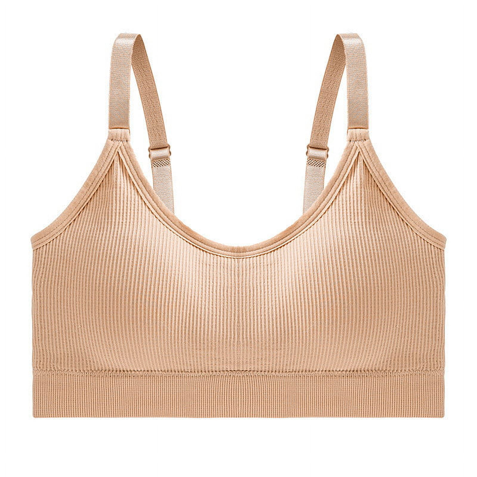 TUWABEII Women's Daily Bras Women's Strapless Wide Shoulder Straps With ...