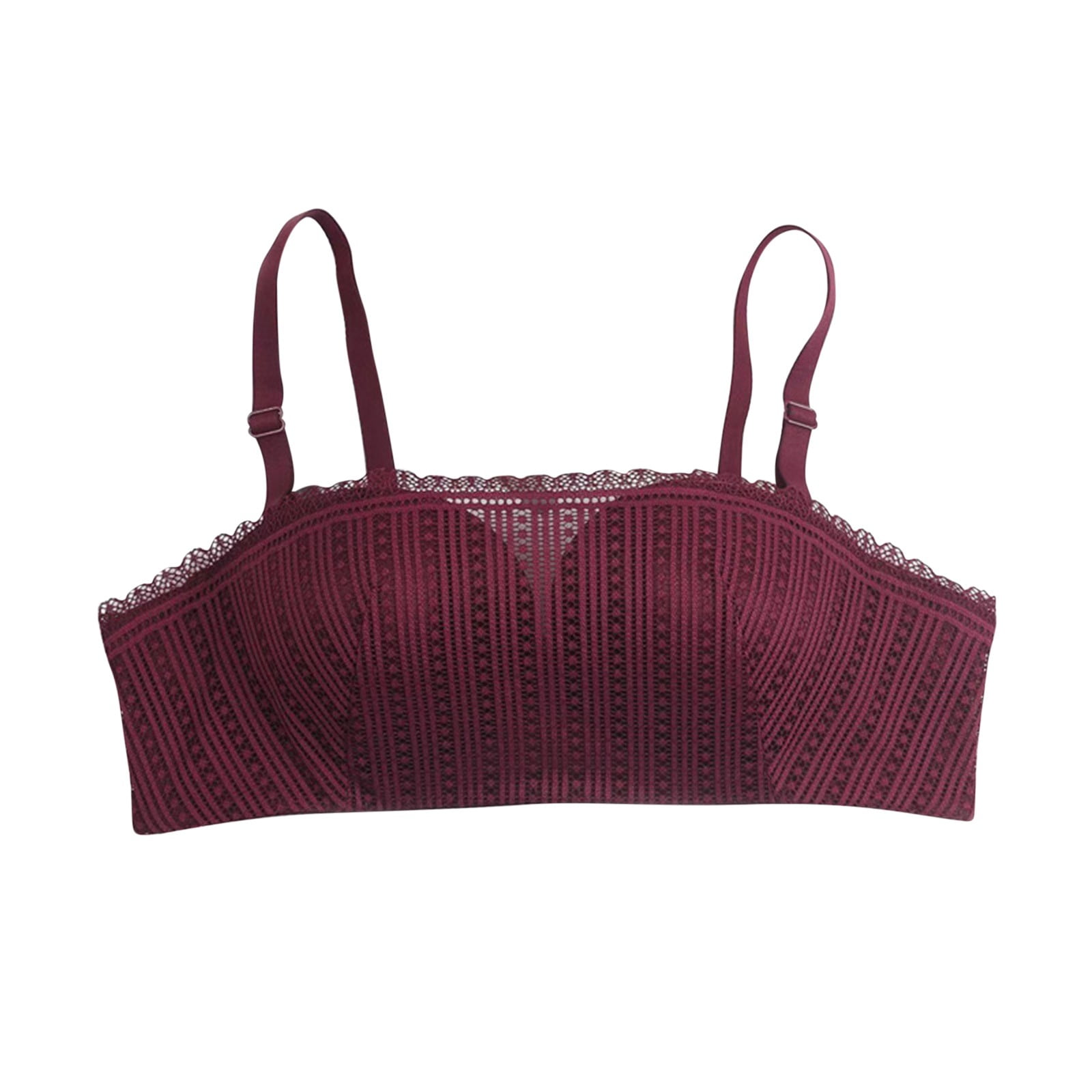 TUWABEII Women's Lace Bra Soft Style Bra Slip Invisible Off Shoulder ...