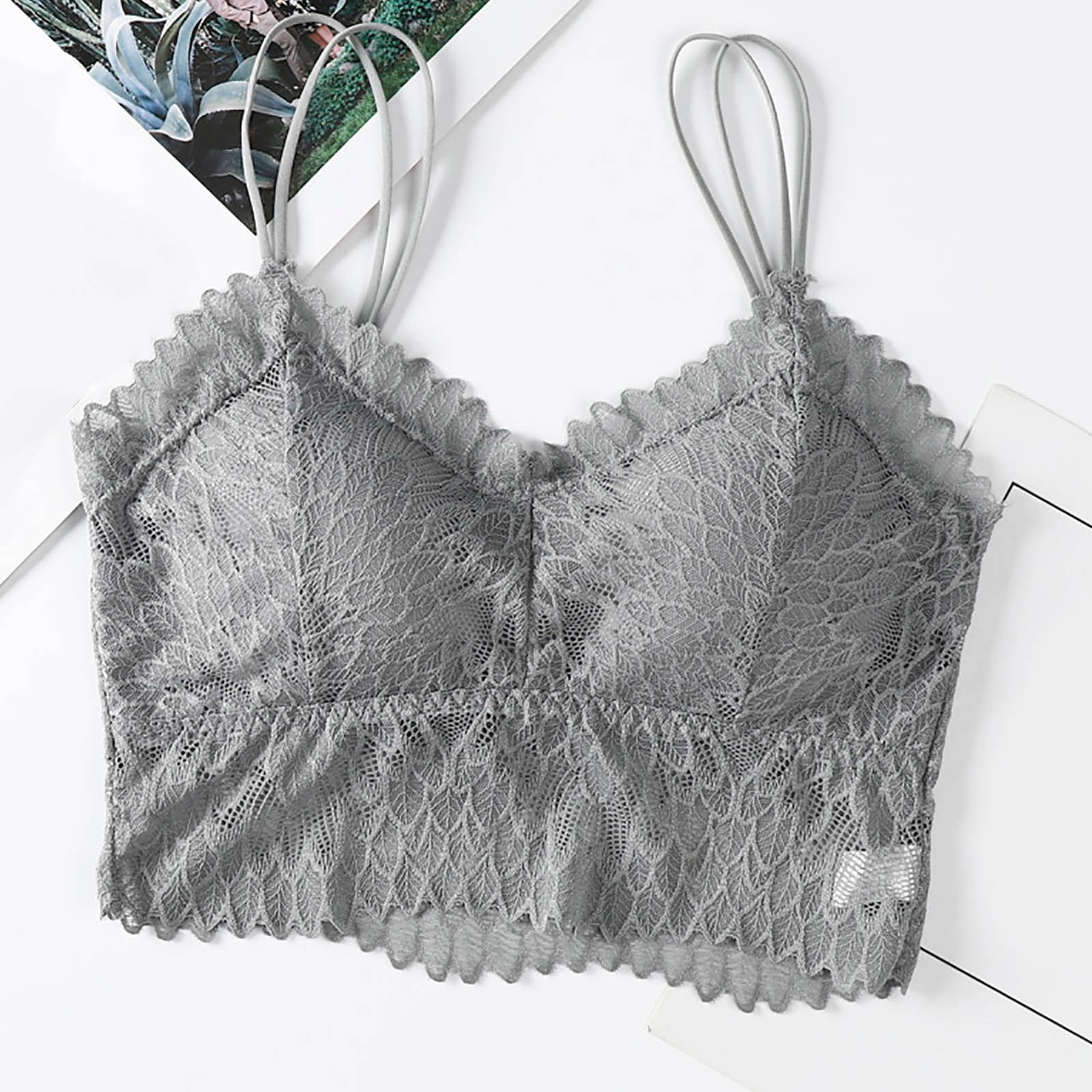 TUWABEII Women's Lace Push Up Bras Fashion Woman's Beauty Back Solid ...