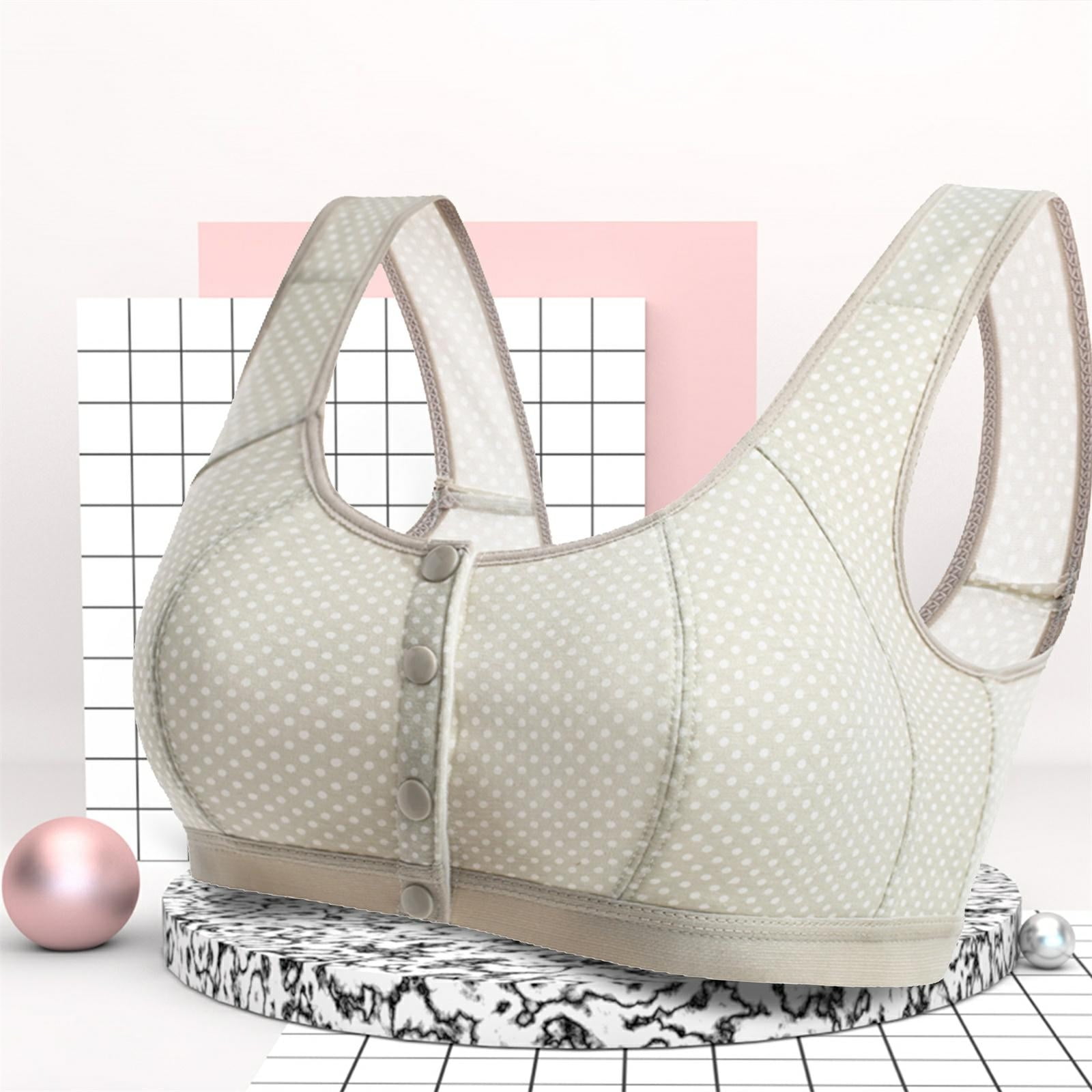 TUWABEII Women's Side Adduction and Retro Wave Point Comfort Opening ...