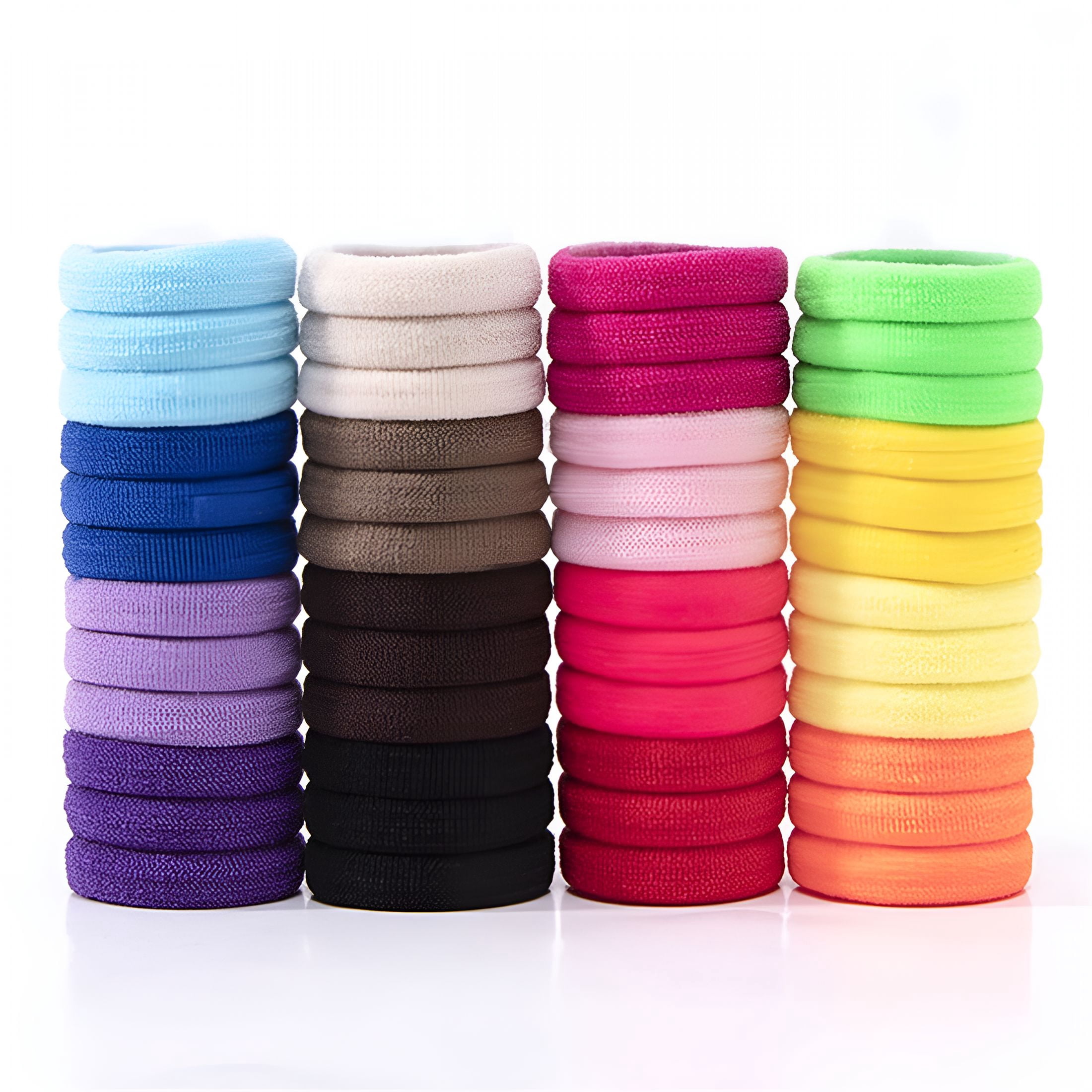 TUWAFE 2026 New 100Pcs Baby Toddler Hair Bands,Elastic Hair Ties ...