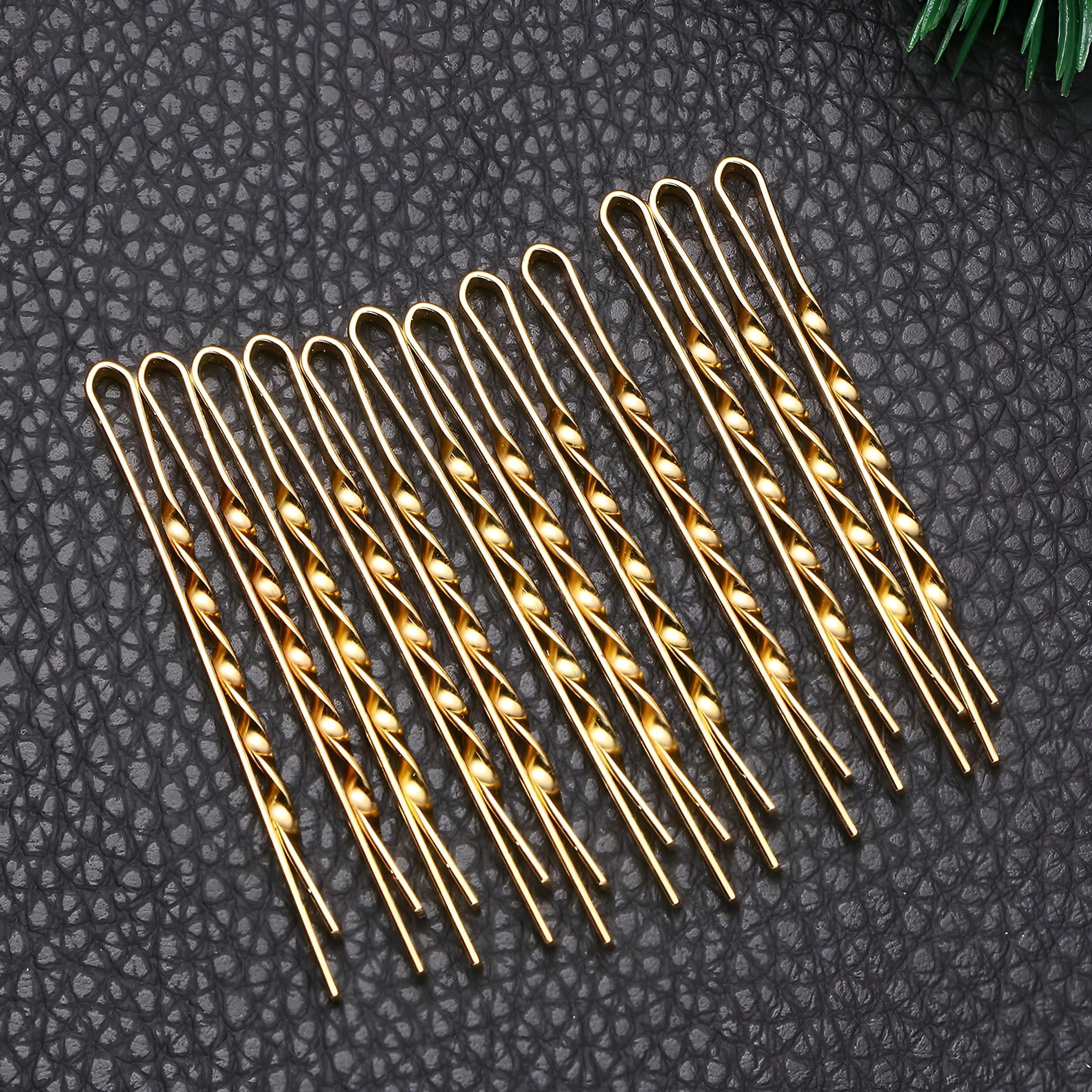 TUWAFE 2026 New 72Set Golden Alloy Hair Clips Straight Line Design for ...