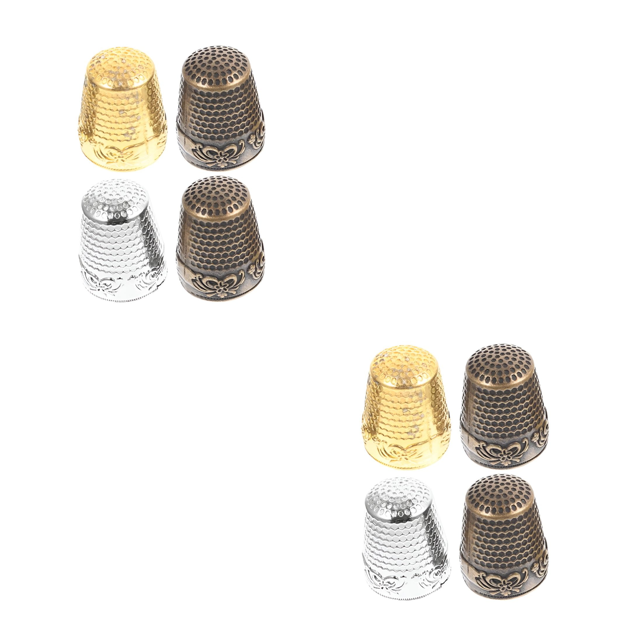TUWAFE 2026 New 8 Pcs Sewing Thimble Protectors,Metal Fingertip Thimble ...