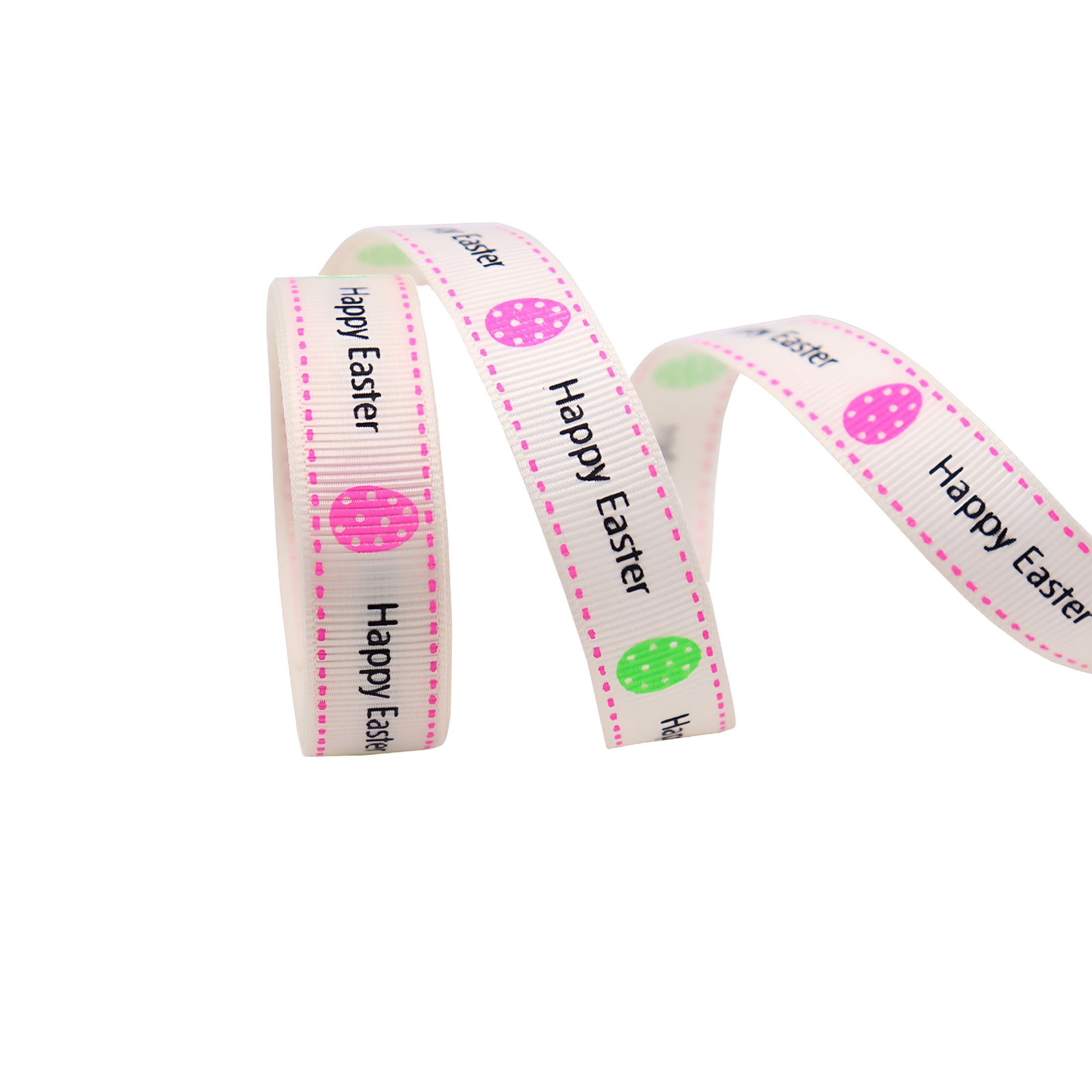 TUWAFE 2026 New Easter Ribbon Wired-Easter Bunny Easter Ribbon Webbing ...