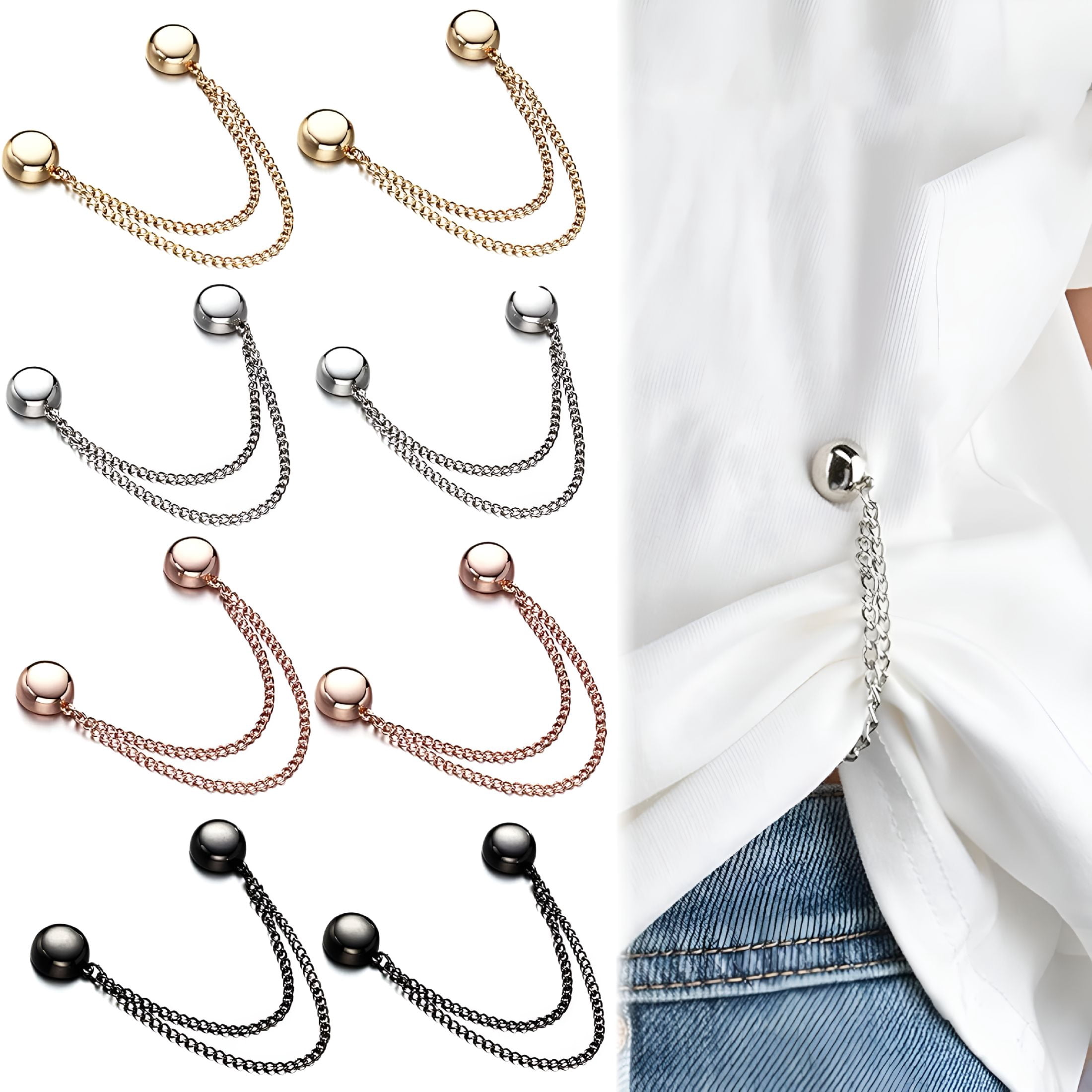 TUWAFE 2026 New Multi-Function Magnetic Clothing Clips,Magnetic Shirt ...