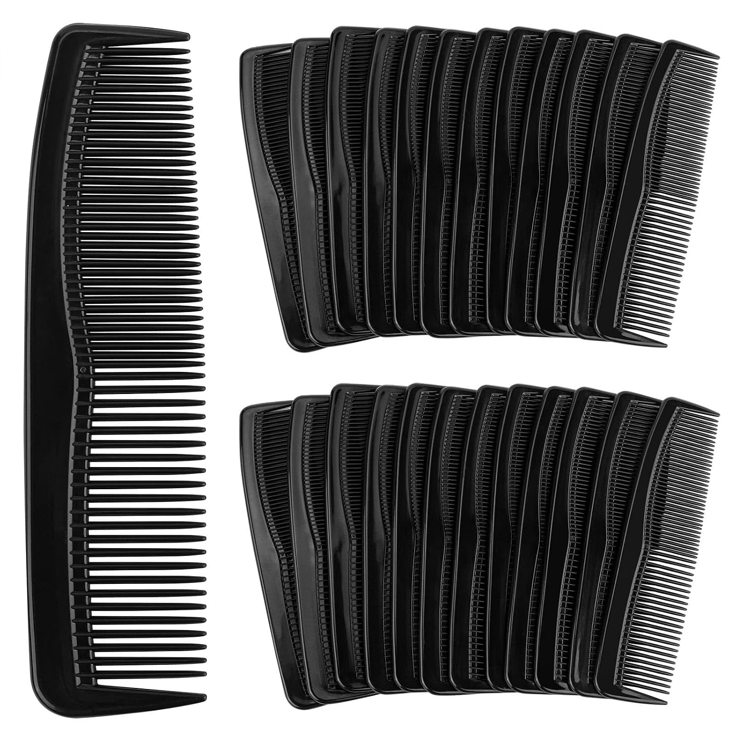TUWAFE 24Pcs Plastic Hair Combs Pocket Sized- 5
