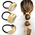 TUWAFE 3 Pcs Metal Ponytail Cuffs, Elegant Hair Accessories for Women ...