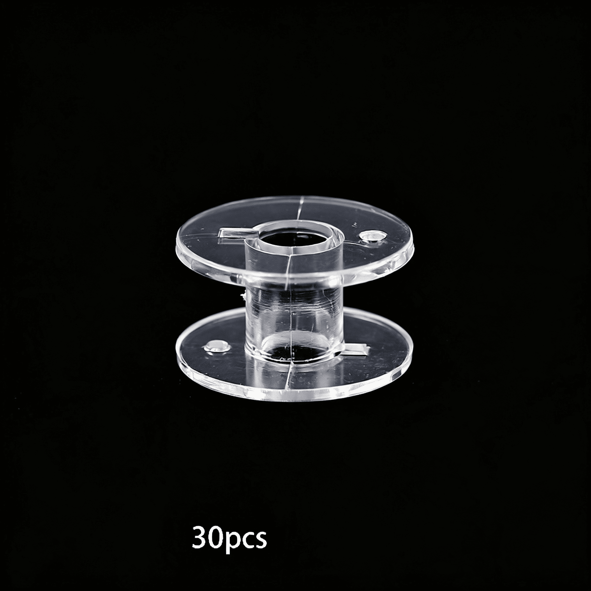 TUWAFE 30Pcs Sewing Machine Bobbins – Clear Class 66 Compatible Bobbins ...