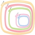 TUWAFE 5 Pack 5 Size Rectangle Embroidery Hoop,ABS Plastic Embroidery ...