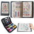 TUWAFE Embroidery Stitch Book Kit with Tools,Portable Linen Embroidery ...