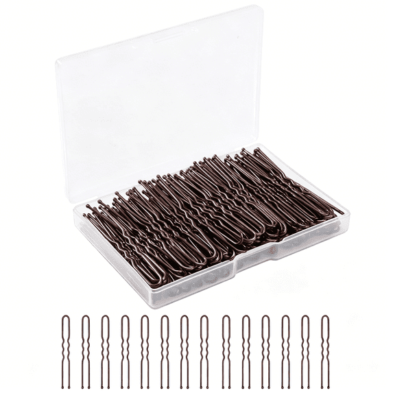 TUWAFE U Shaped Hair Pins,200 Count of Buns Waved Hair Pins for Women ...