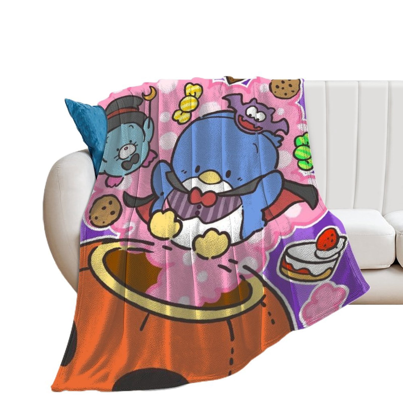 TUXE-DOSAM Throw Blanket Flannel Anime for Girls Boys Men Women TUXE ...