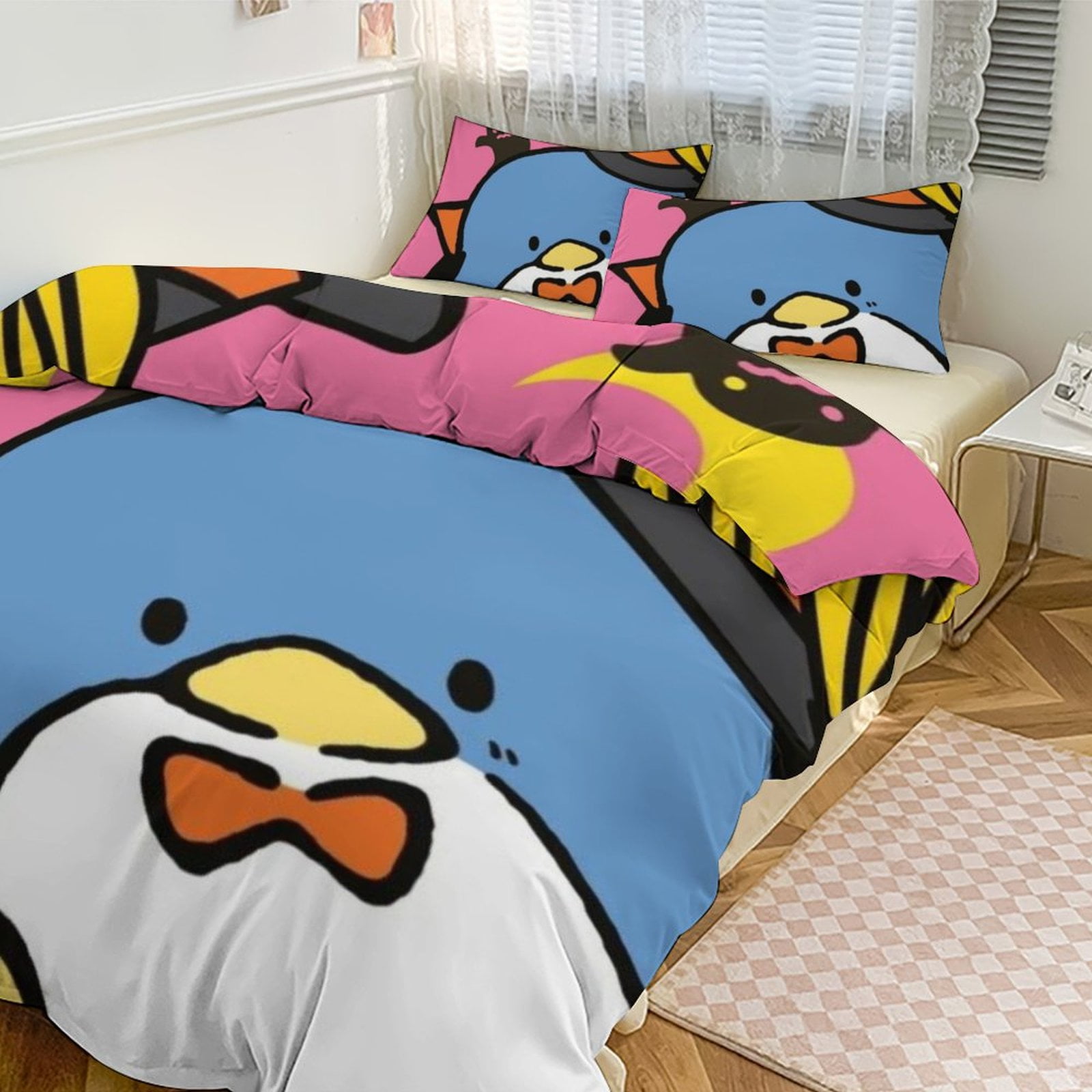 TUXEDO-SAM Bedding Set Anime Three-piece for Boys Girls Teens King ...