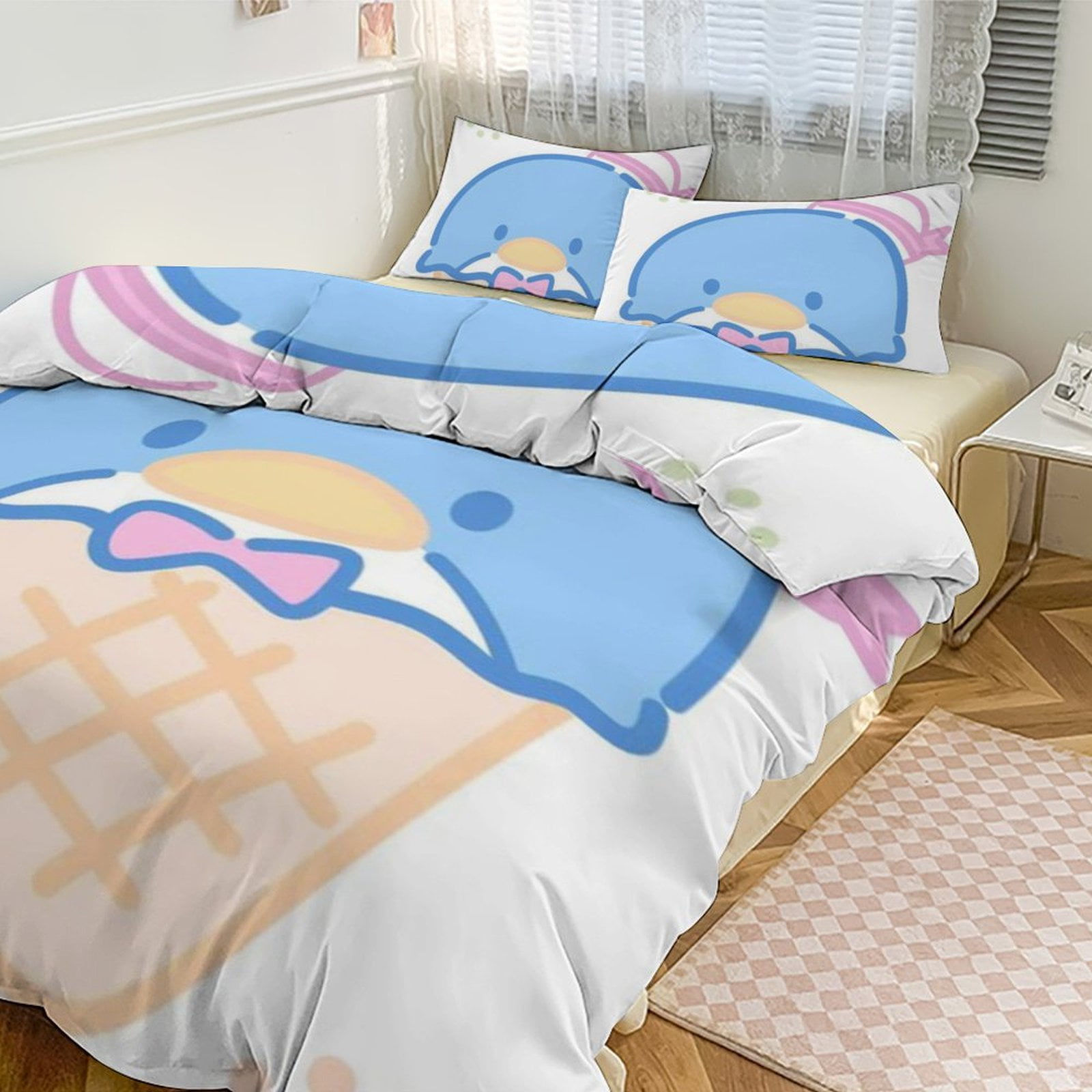 TUXEDO-SAM Bedding Set Anime Three-piece for Boys Girls Teens Twin ...