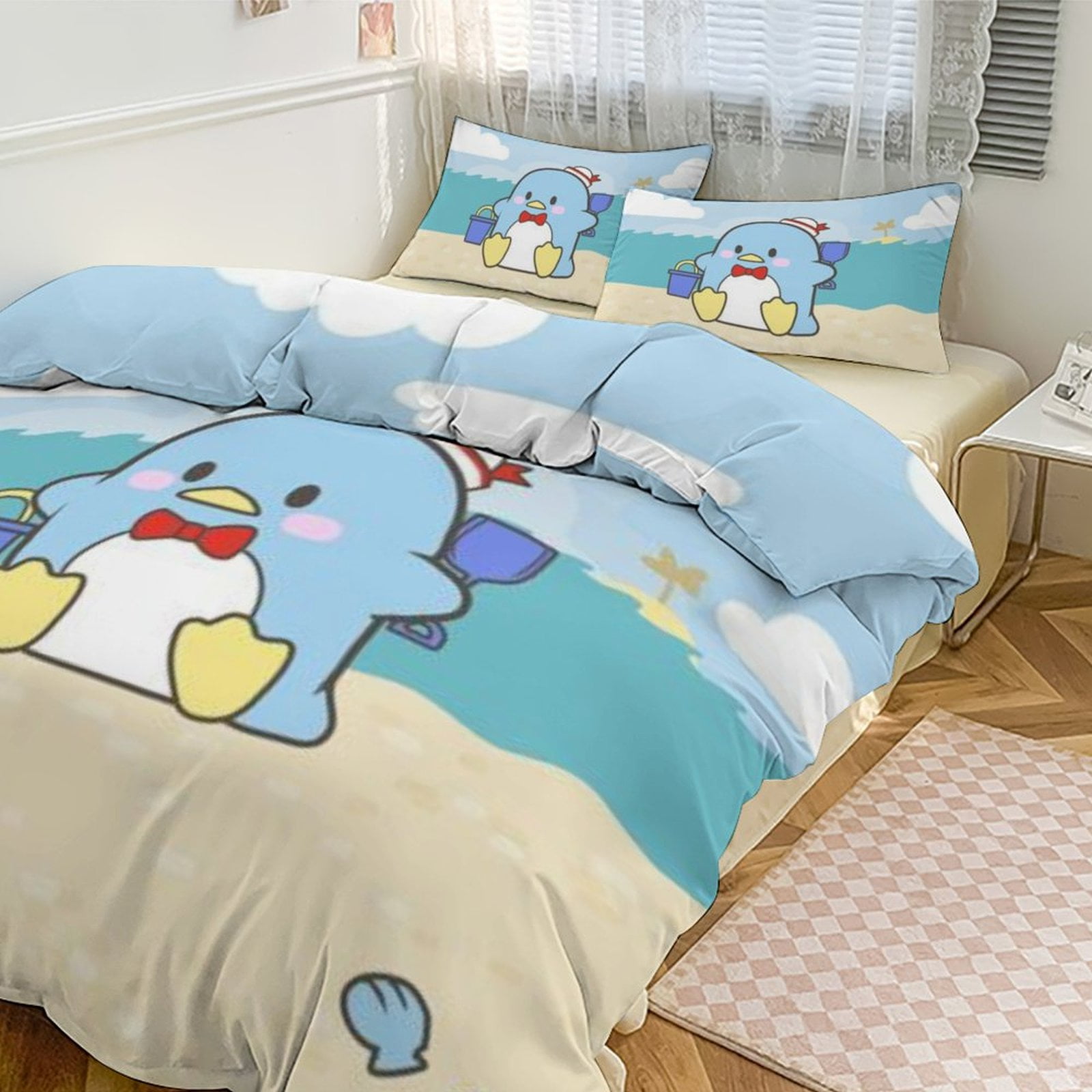 TUXEDO-SAM Bedding Set Anime Three-piece for Boys Girls Teens Twin ...
