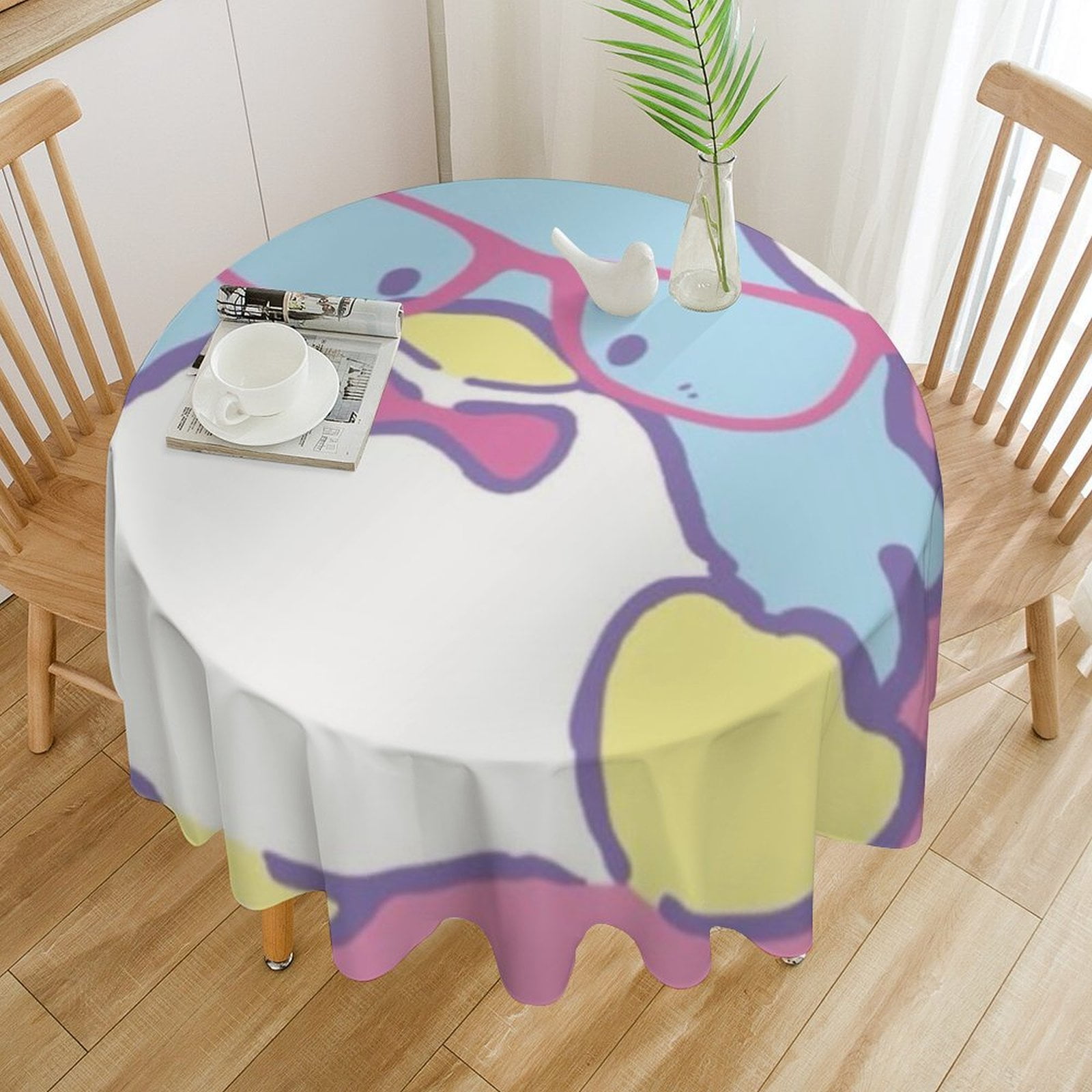 TUXEDOSAM Tablecloth Anime for Dining Table Picnic Gift 70x70in ...
