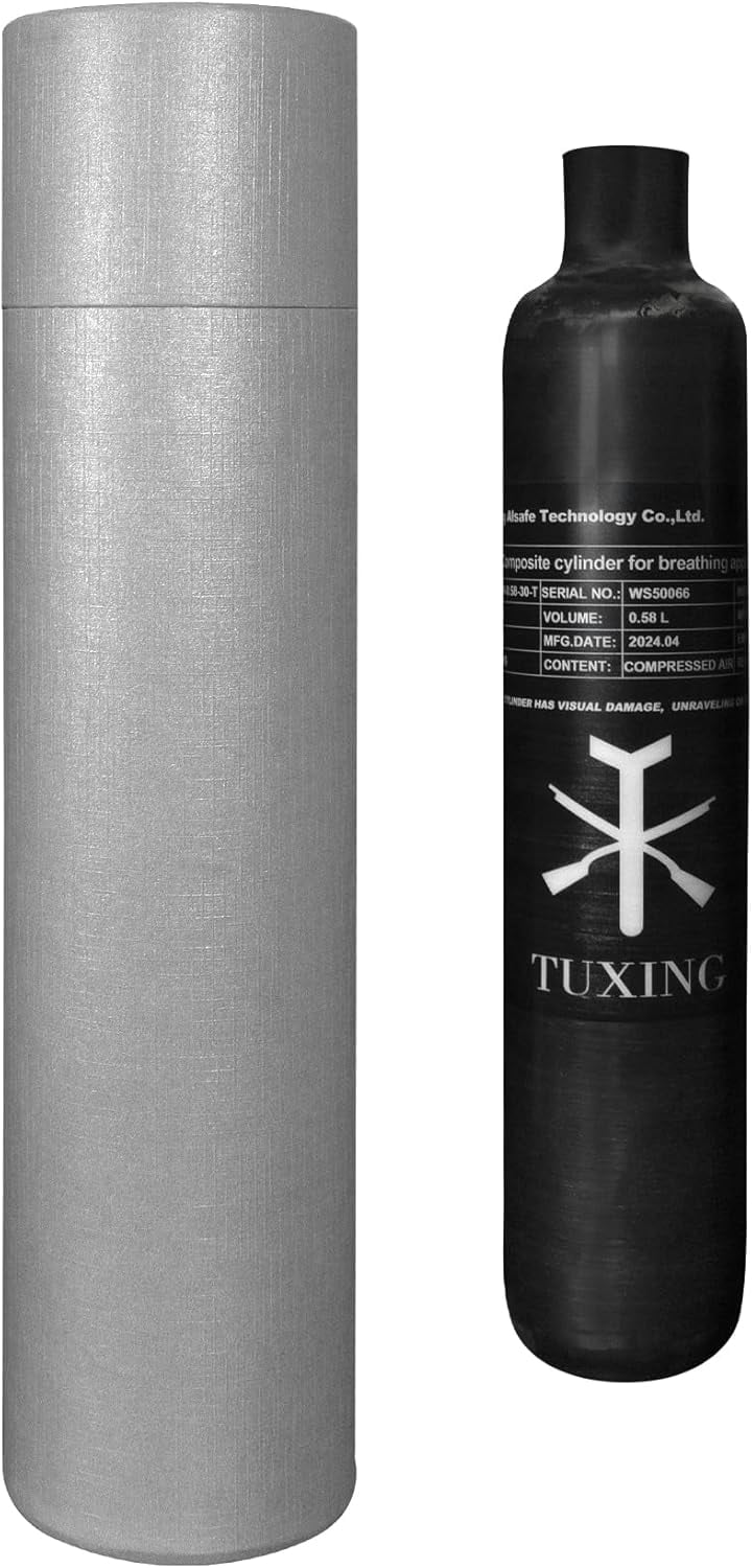 TUXING 4500Psi Carbon Fiber Scuba Tank 0.58L 36Ci 580CC High Pressure ...