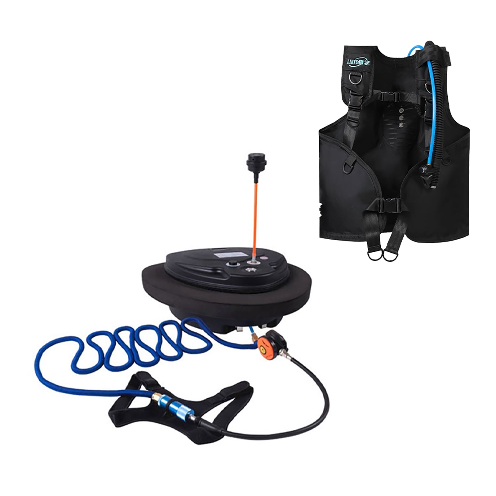 TUXING Diving Ventilator,3.5Hours Waterproof Rechargeable Scuba Diving ...