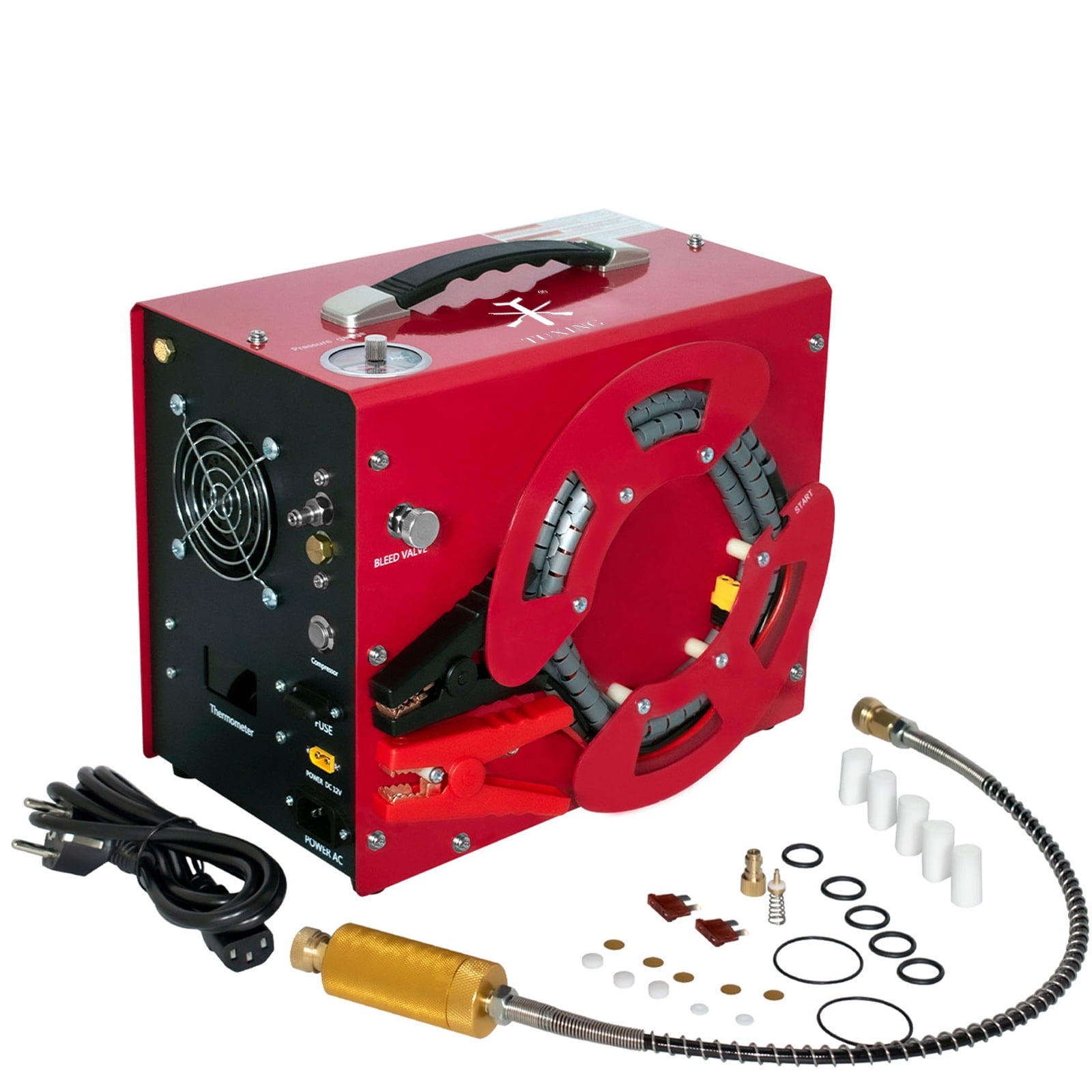 TUXING PCP Air Compressor 4500Psi Built-in Converter Portable Auto-Stop ...