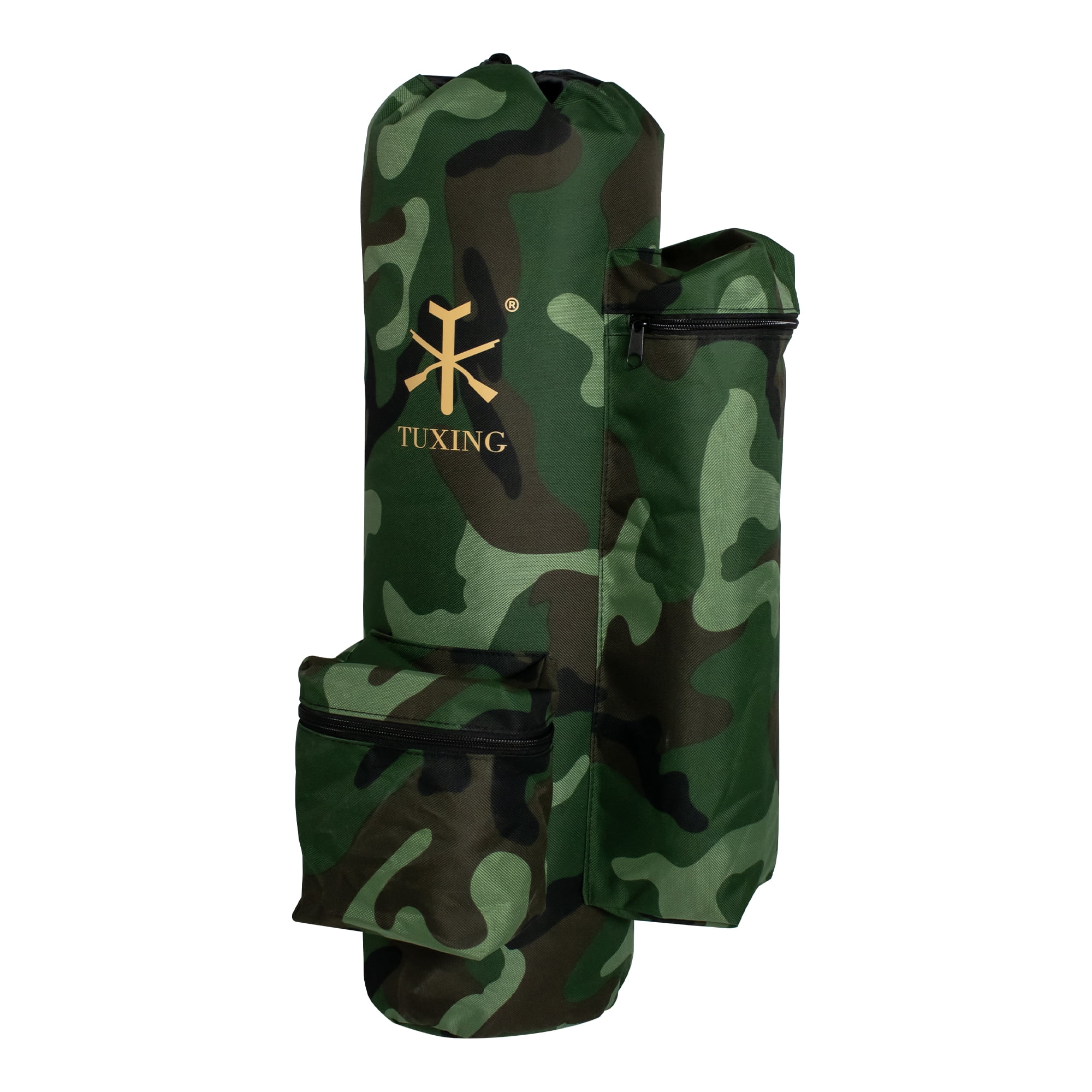 TUXING 6.8L/9L Pcp Carbon Fiber Tank & Camo Carrier Backpack, Paintball Air Cylinder Bag Pouch ...