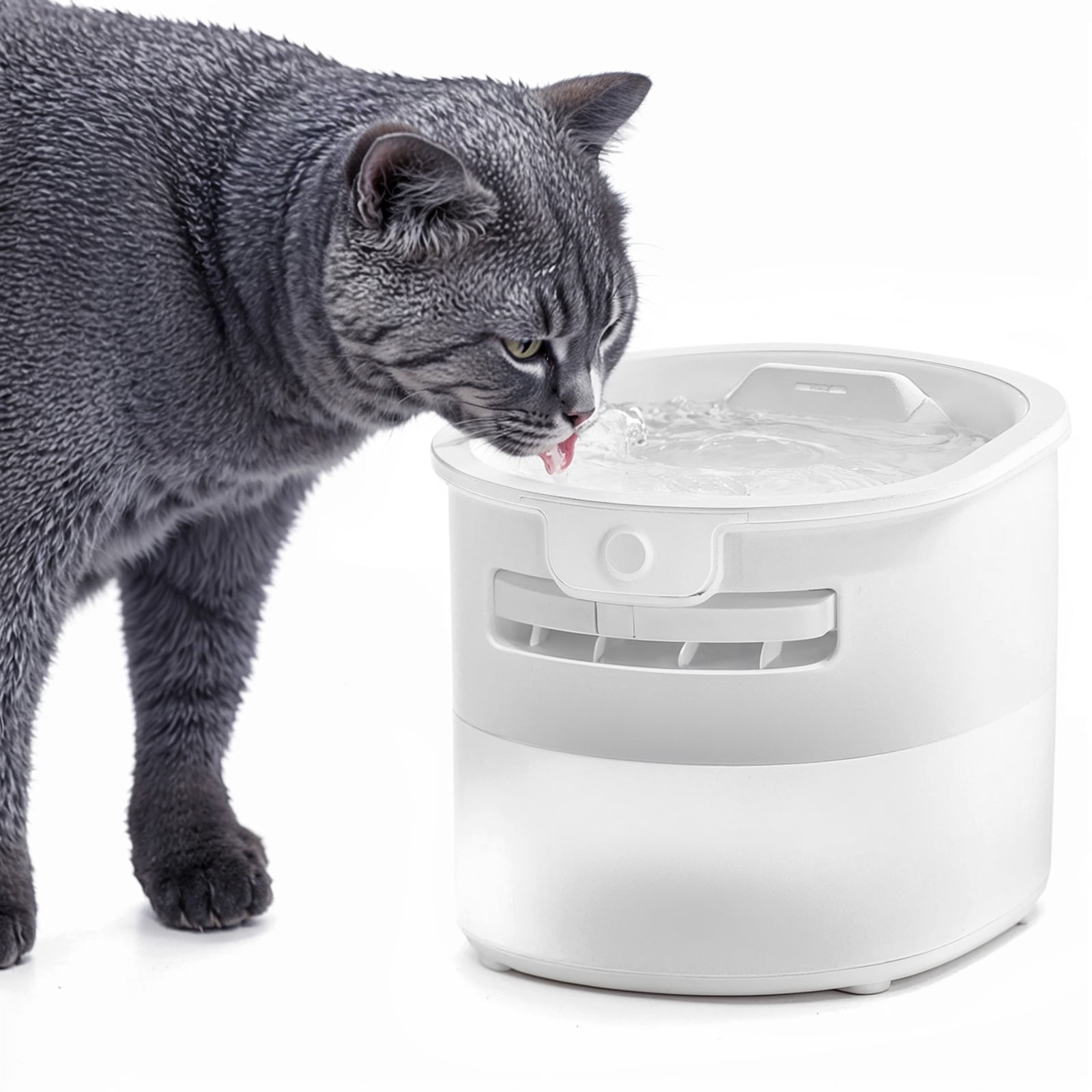 TUXTOOX Cat Water Fountain - Wireless Automatic Pet Water Dispenser ...