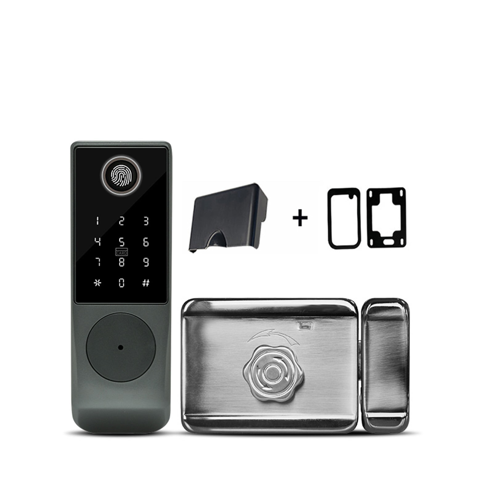 TUYA Fingerprint Magnetic Card Password Key Remote Unlock Courtyard ...