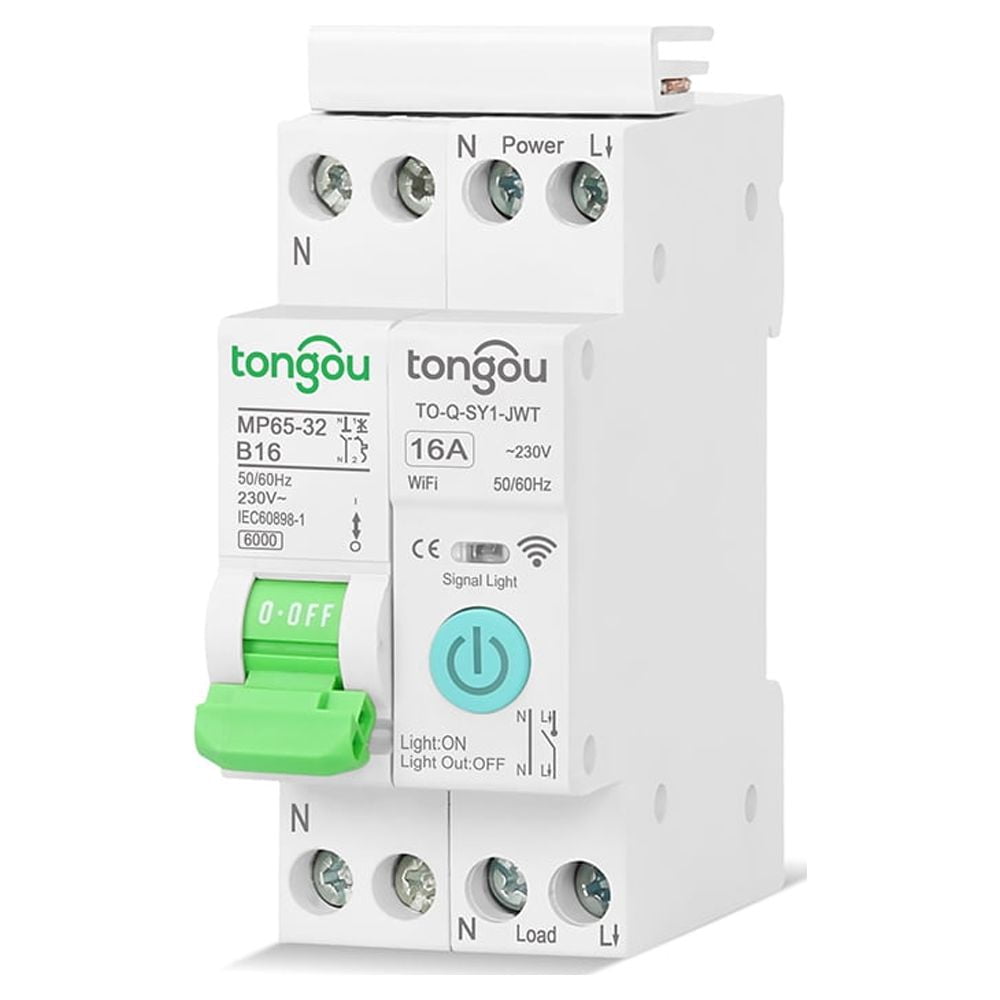 TUYA MCB WIFI Smart Circuit Breaker With Metering 1P 32A DIN Rail for ...