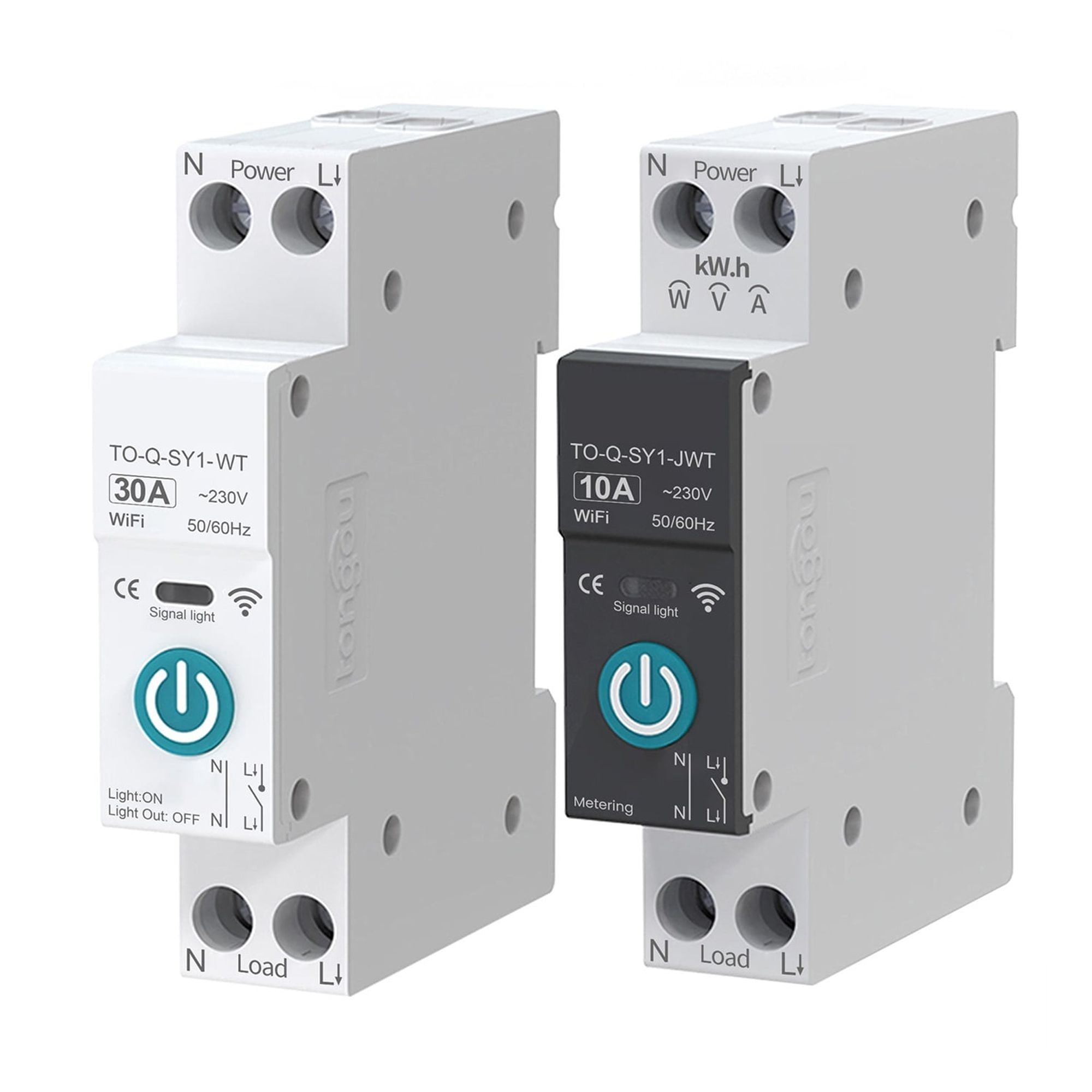 TUYA Smart Circuit Breaker With Metering 1P 63A DIN Rail For Smart Home ...