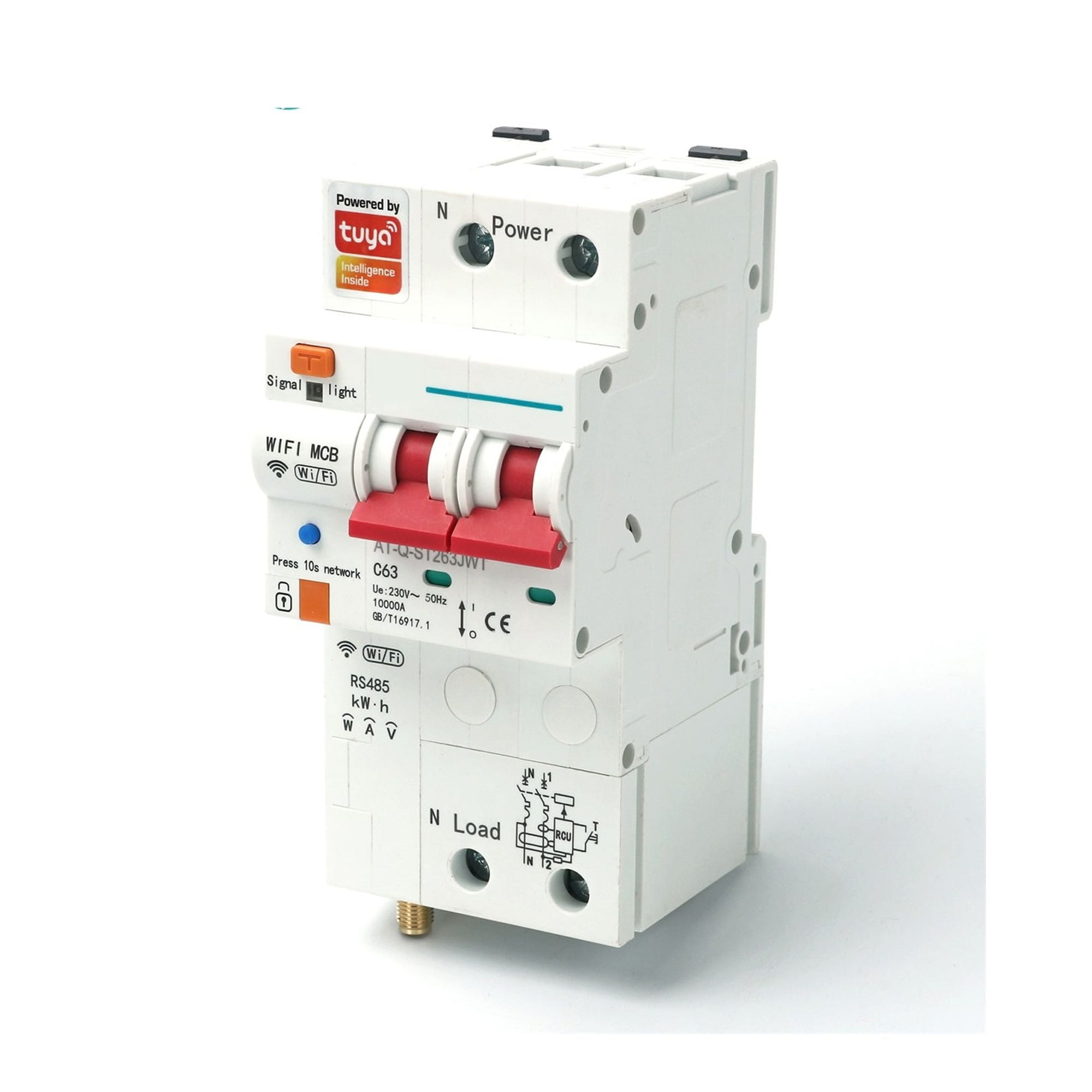TUYA Smart Metering Circuit Breaker Switch Leakage Protection Power ...
