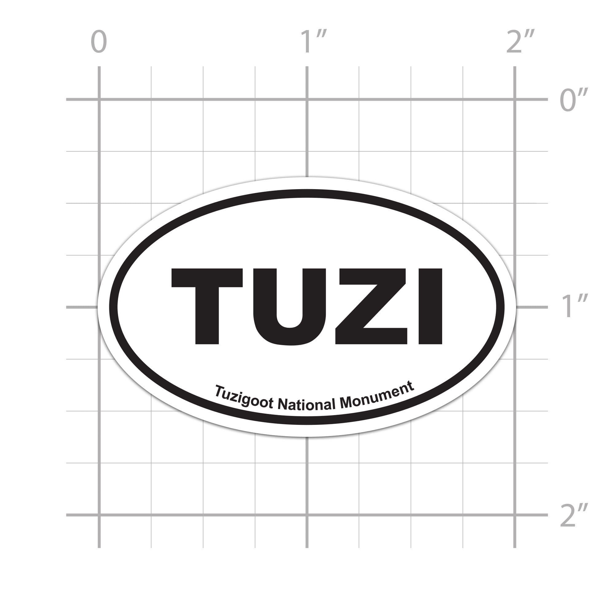 TUZI Tuzigoot National Monument Sticker for water bottle phone tumbler ...