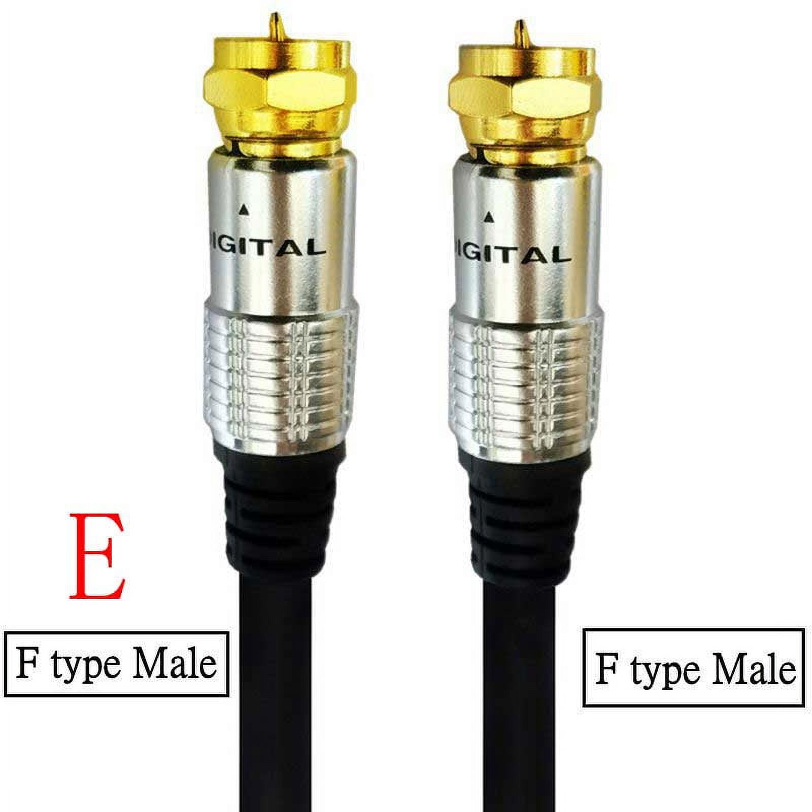 TV 9.5mm Male To F Type Male & Female Coaxial TV Satellite Antenna ...