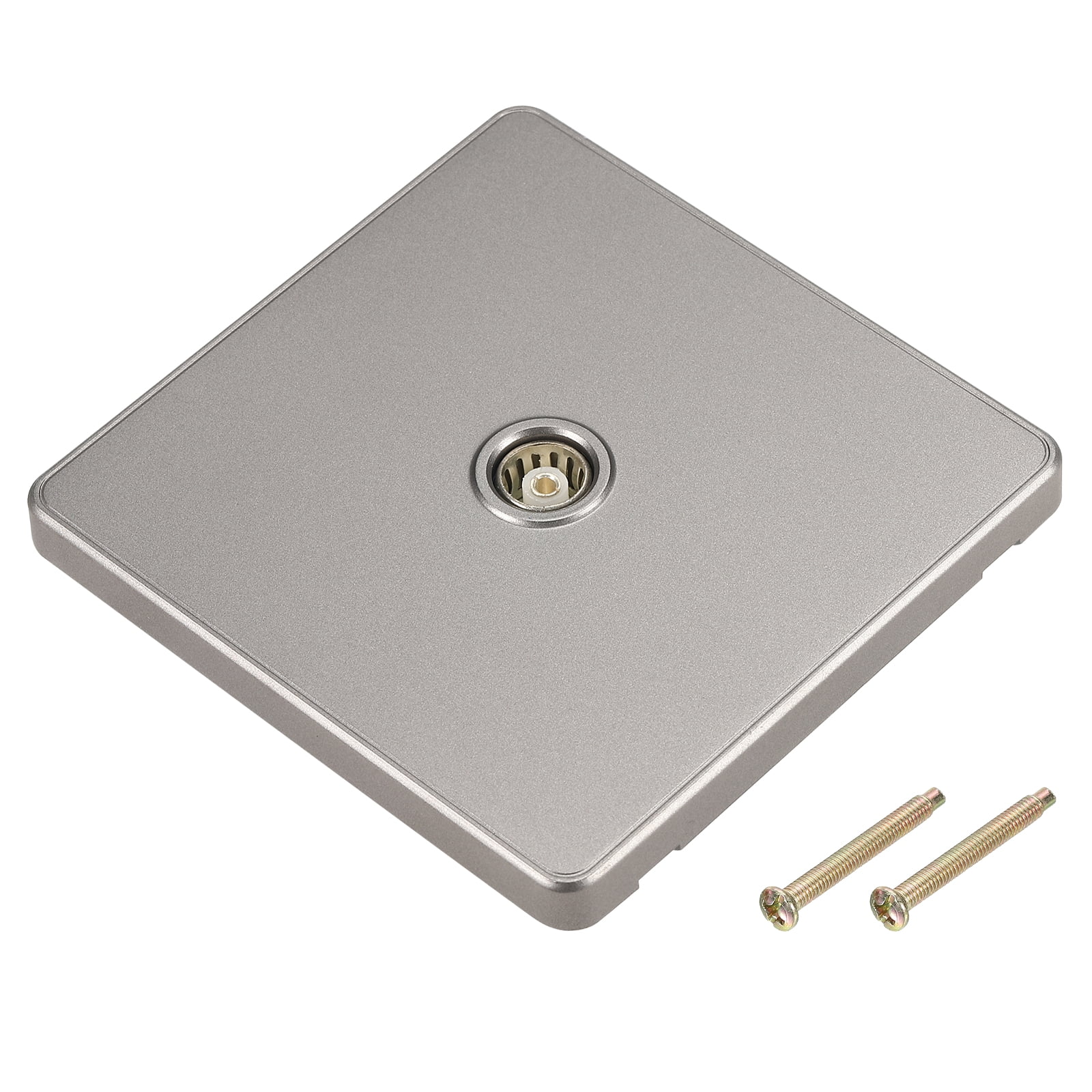 TV Aerial Socket Wall Panel Single Gang Silver Grey PC 88x86mm for ...