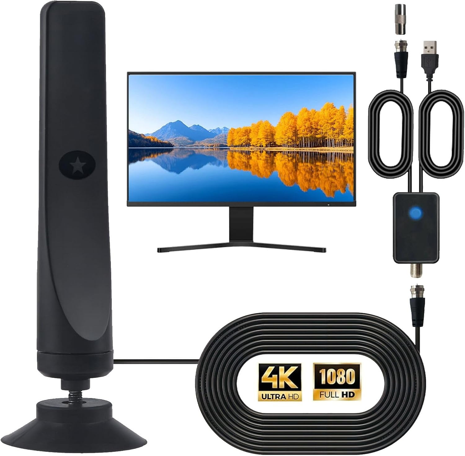 TV Antenna 2025, Indoor/Outdoor Antenna for Smart TV, TV Antenna 2025 ...