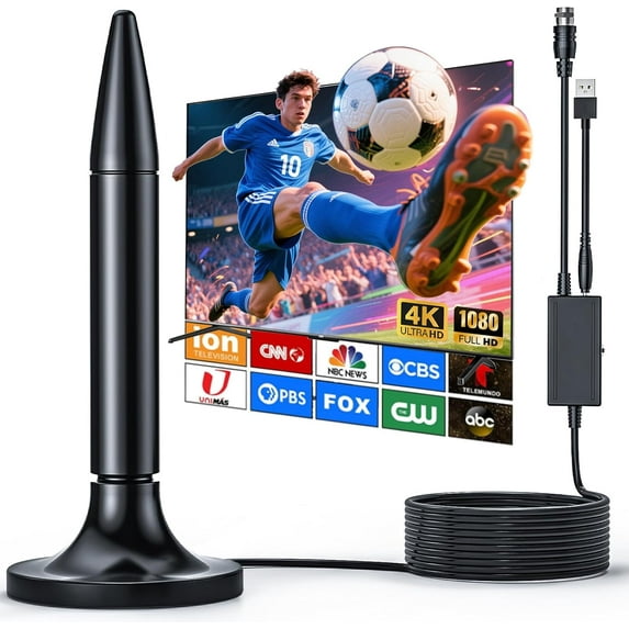 TV Antenna 2025 Indoor with Signal Booster – Long Ran Digital HD ...