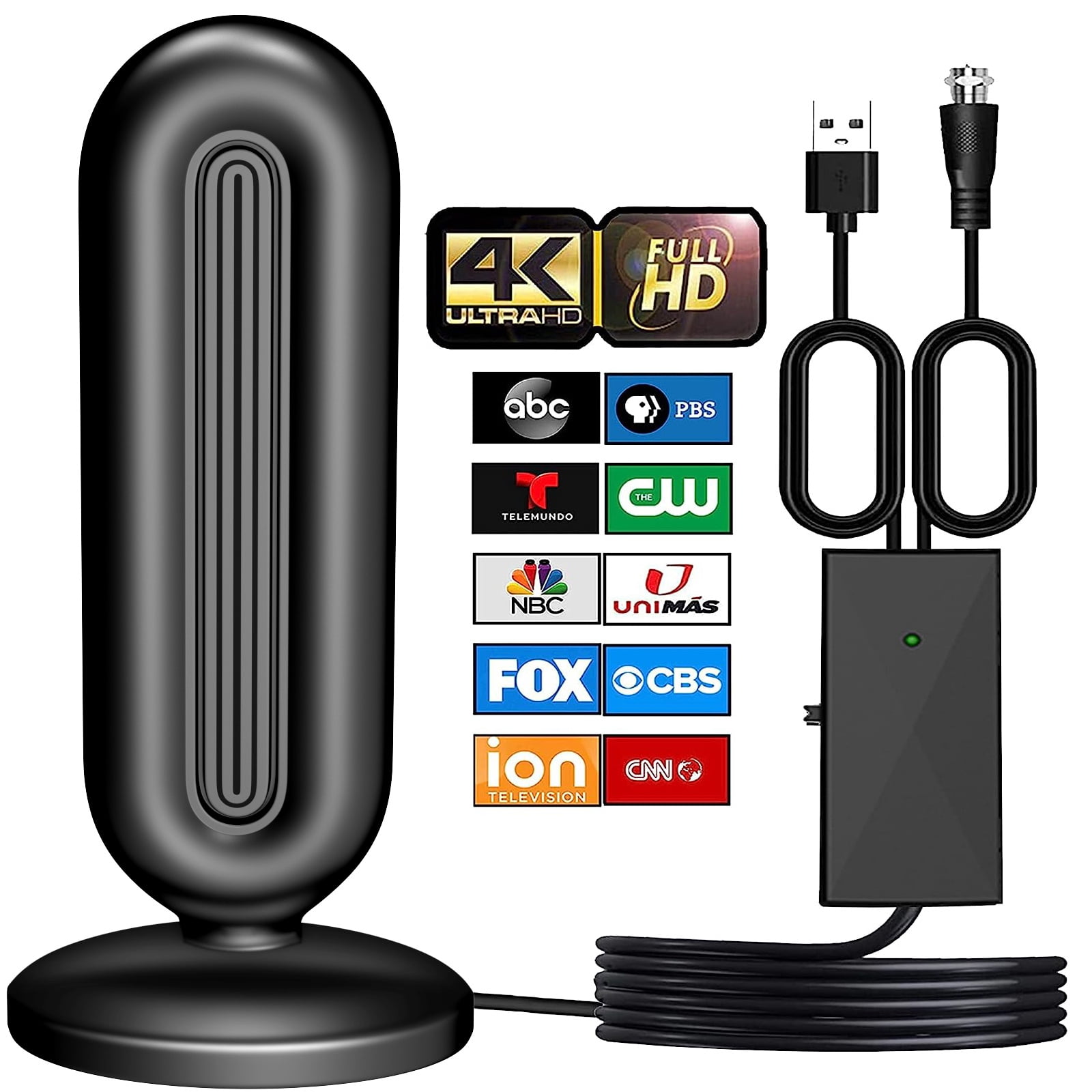 TV Antenna, HDTV Antenna Up to 330+ Miles Range-Indoor Antenna Support ...