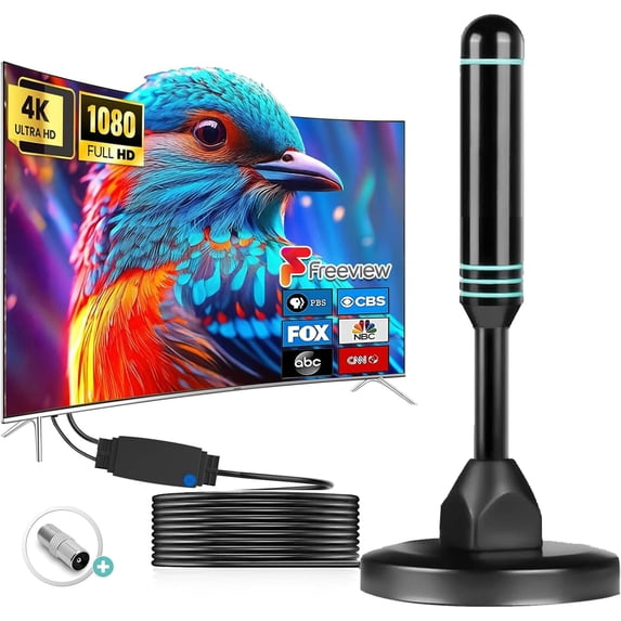 TV Antenna Indoor Antenna for TV for Long Range Reception and TVs ...