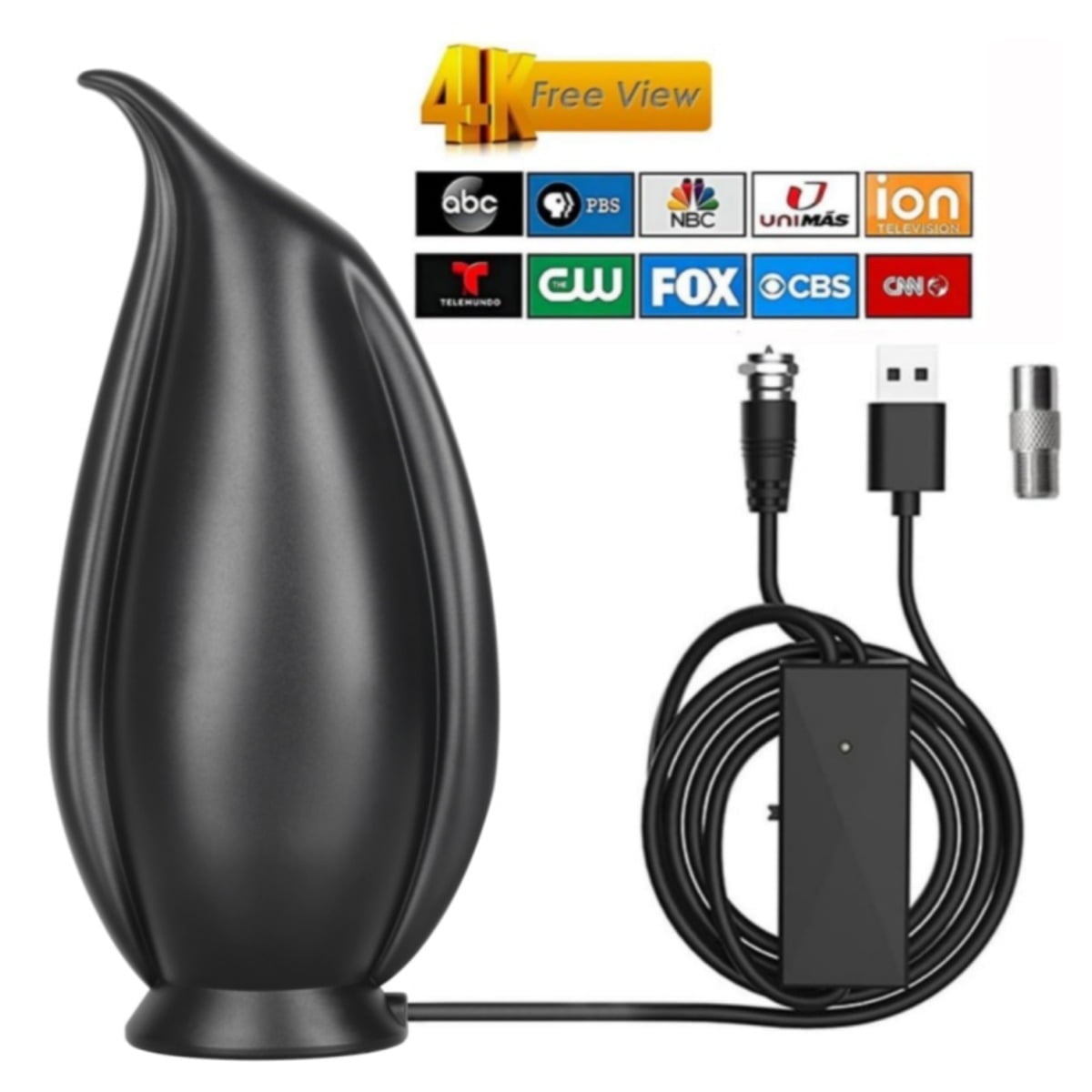 TV Antenna for Local Channels, Amplified Indoor Outdoor TV Antenna for ...