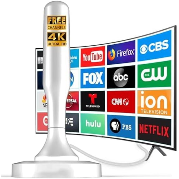 TV Antenna for Smart TV Indoor, Digital Indoor HD Antennas with Strong ...