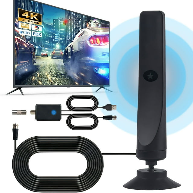 TV Antenna for Local Channels, 4K 1080P Ultra HD Digital TV Antenna ...