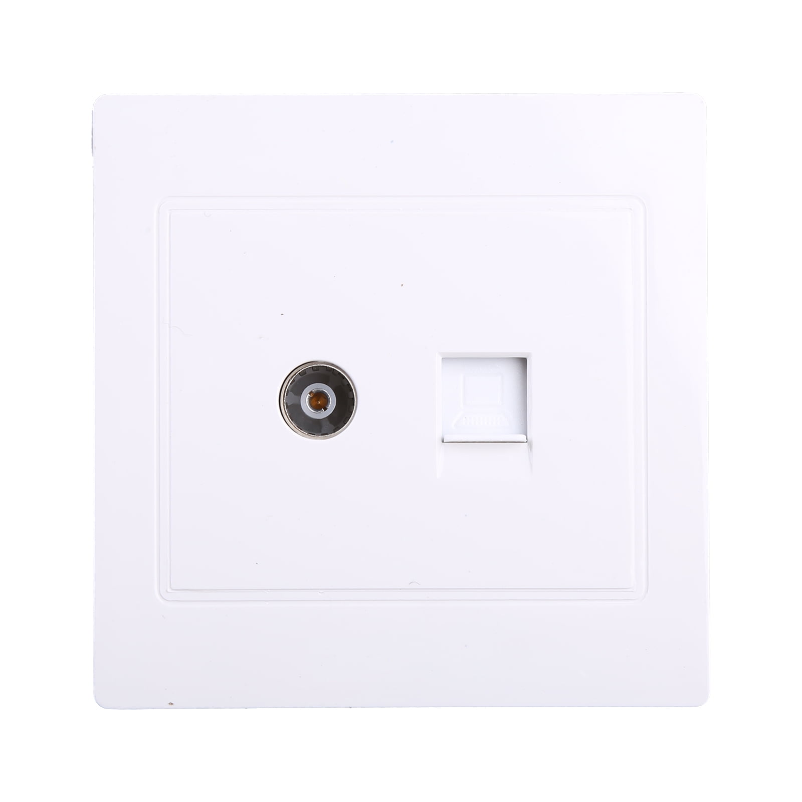 TV Antennas Coaxial Socket with RJ45 Internet Adapter Wall Plate ...