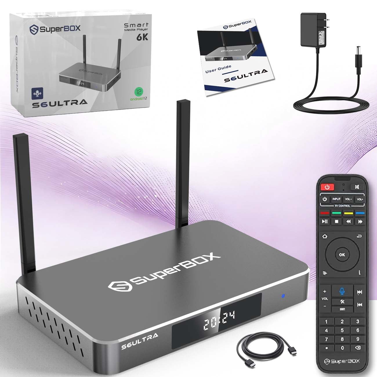 TV Box SuperBox S6 Ultra, 4G+128G Powerful Smart TV Box, Super Powerful ...